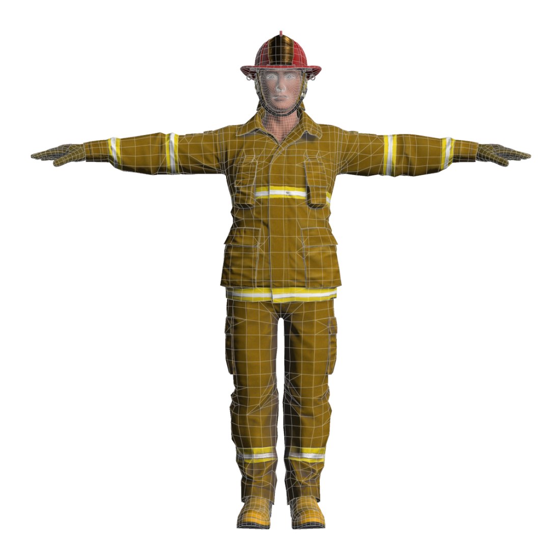 Fireman Man 3D Model - TurboSquid 1401641