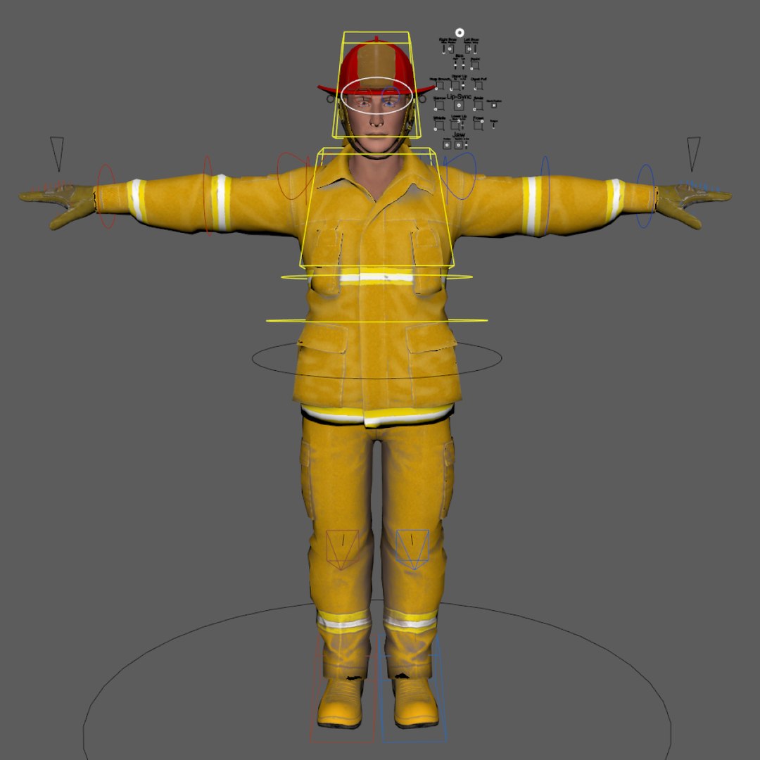 Fireman Man 3D Model - TurboSquid 1401641