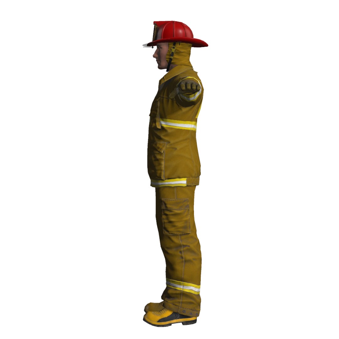 Fireman Man 3D Model - TurboSquid 1401641