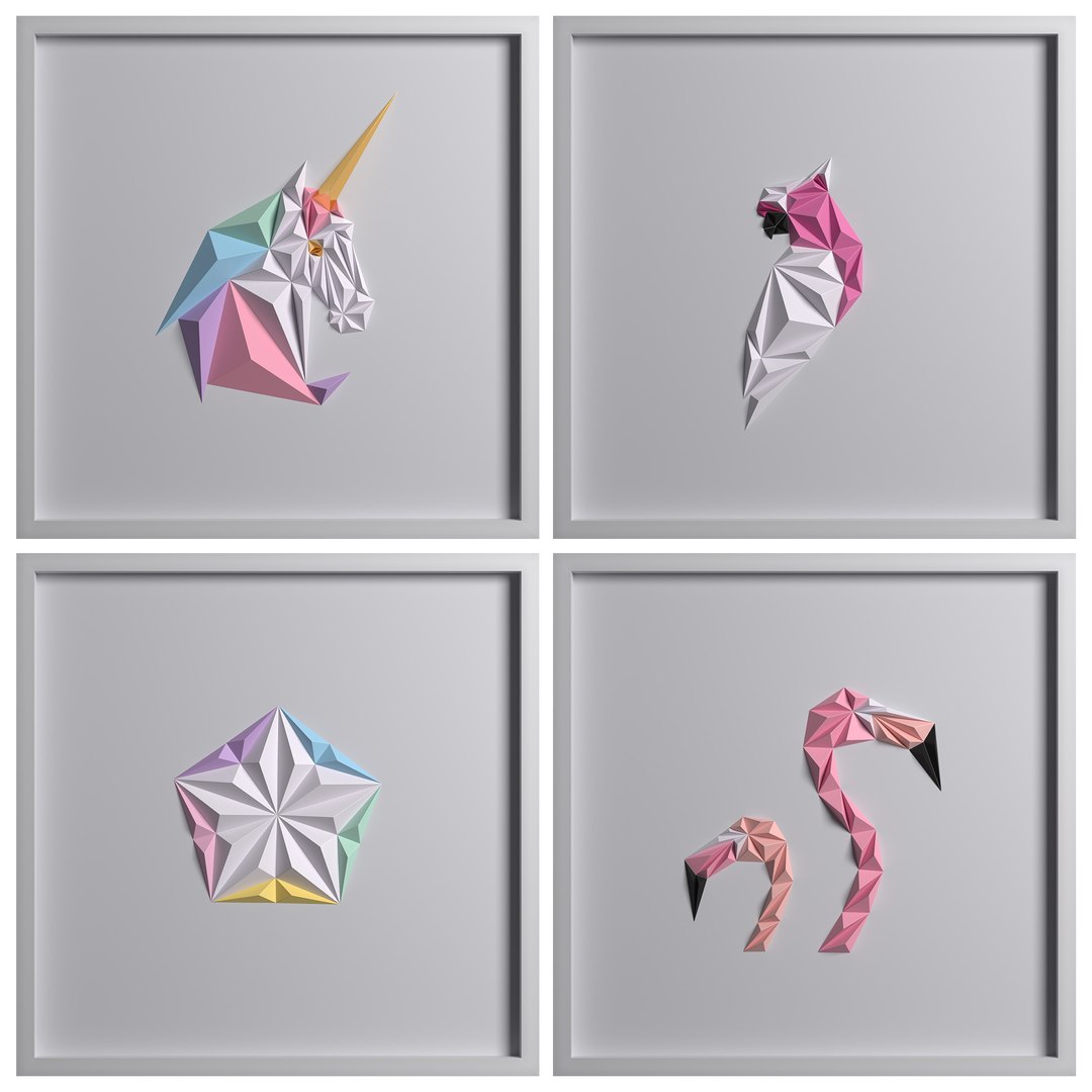 3D Paper Artwork 05 - TurboSquid 1624795