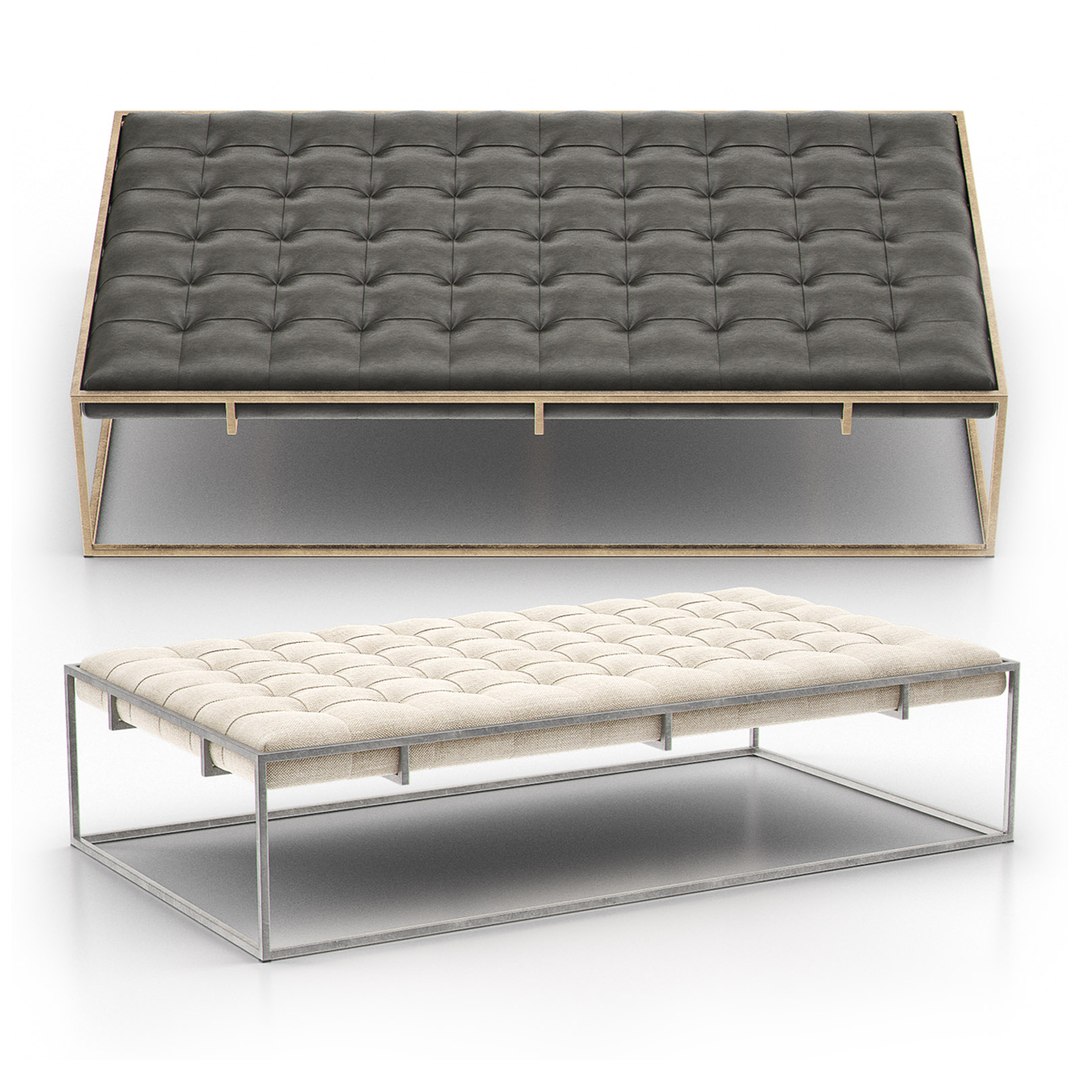 3D Ottilie Ottoman Bench Model - TurboSquid 1484805