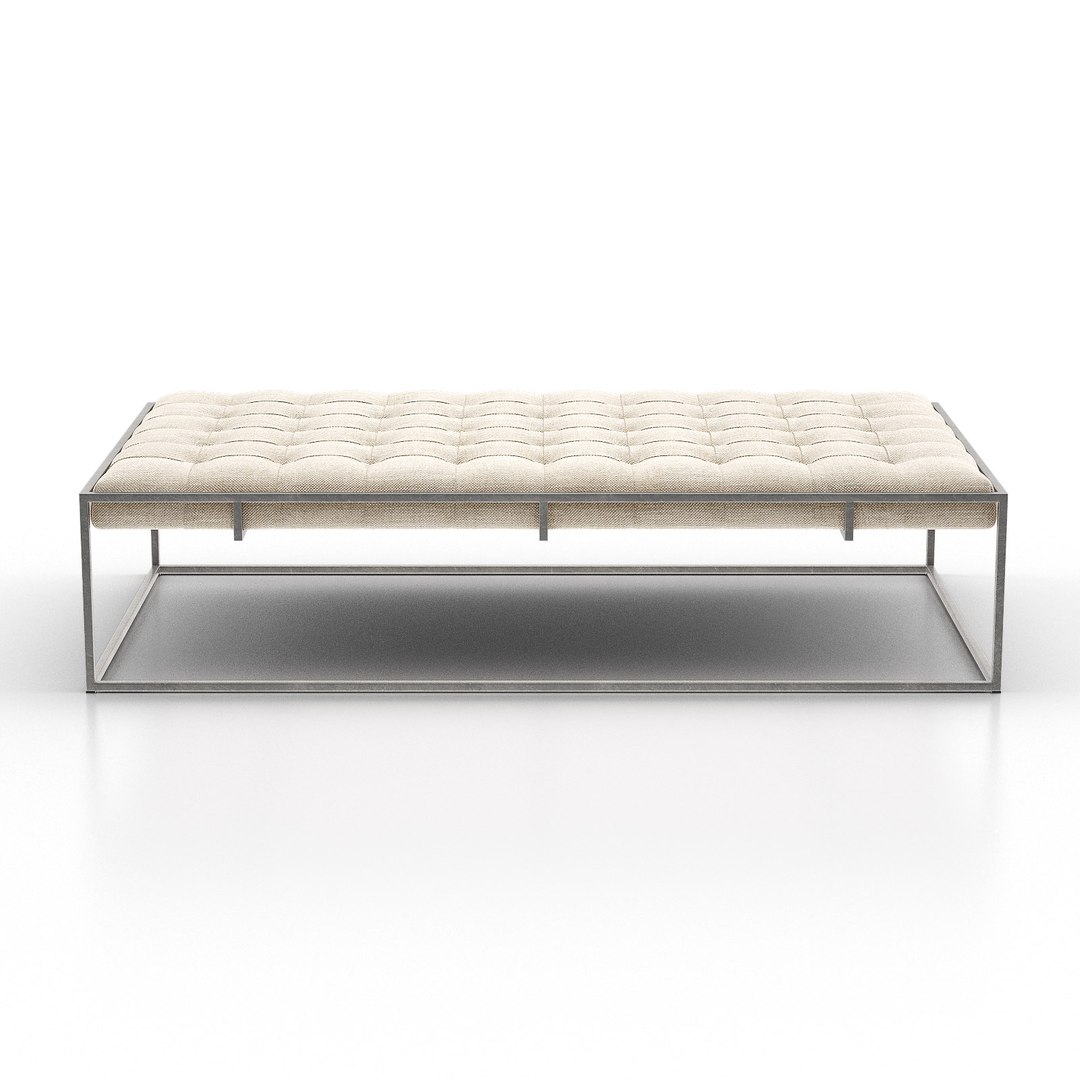 3D Ottilie Ottoman Bench Model - TurboSquid 1484805