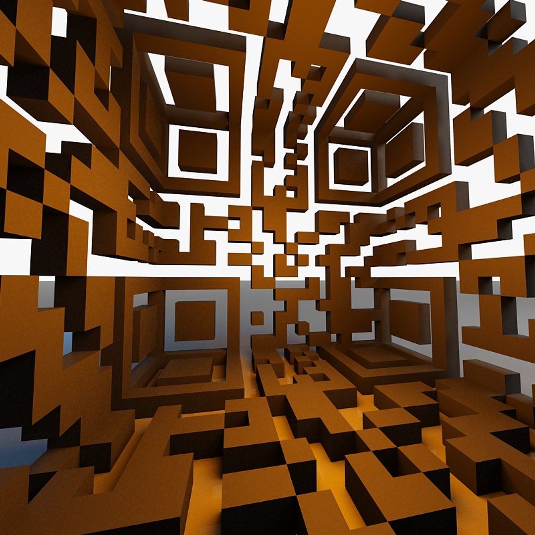 Qr Code 3d Model