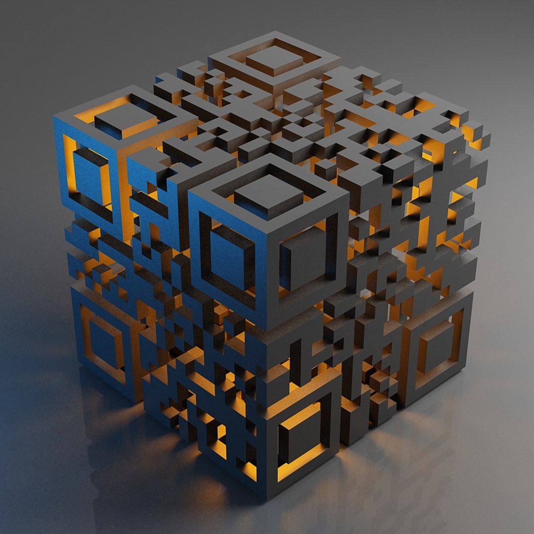 Qr Code 3d Model