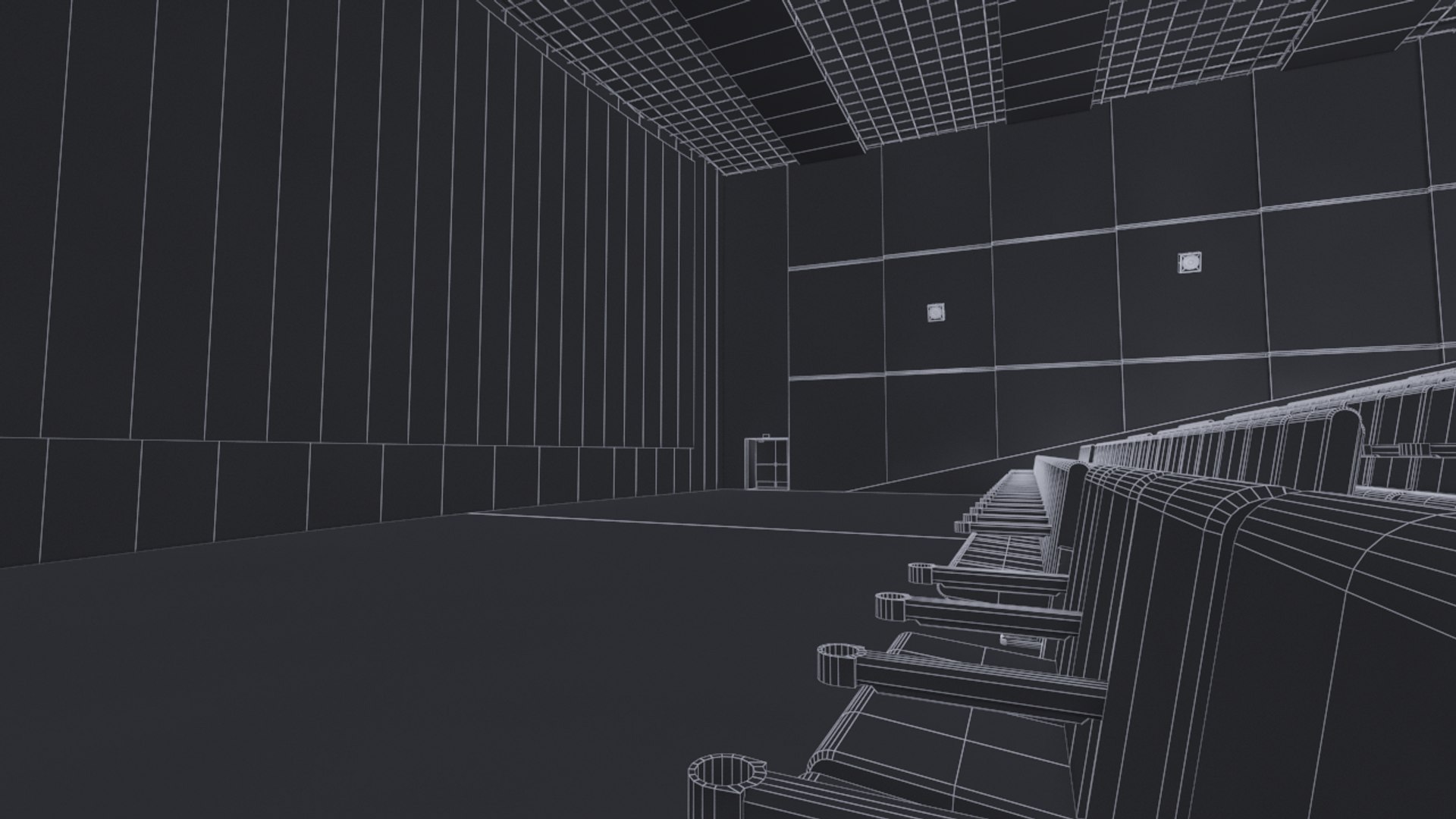 3D Movie Theater Model - TurboSquid 1654155