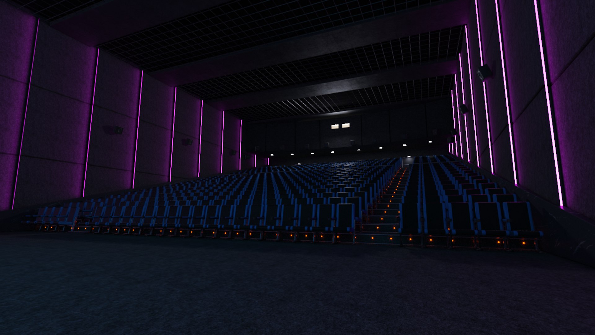 3D Movie Theater Model - TurboSquid 1654155