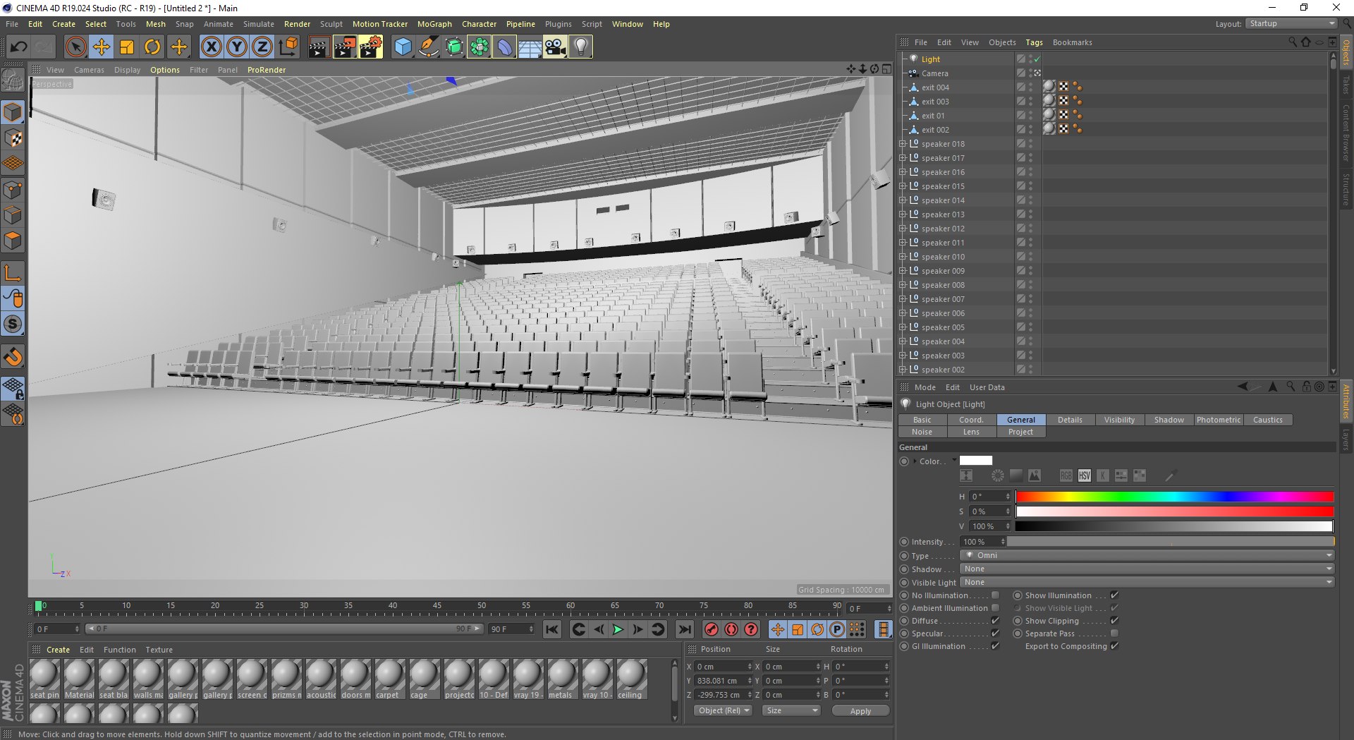 3D Movie Theater Model - TurboSquid 1654155