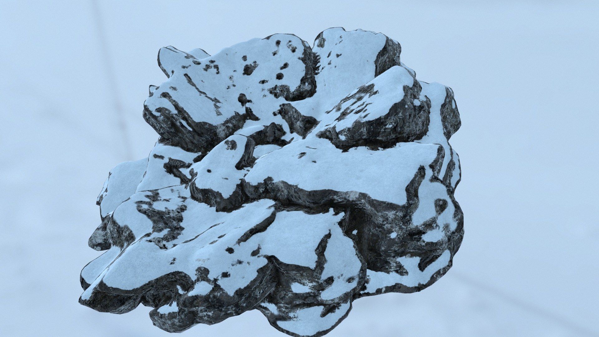 Rock Snow 3D - TurboSquid 1167459