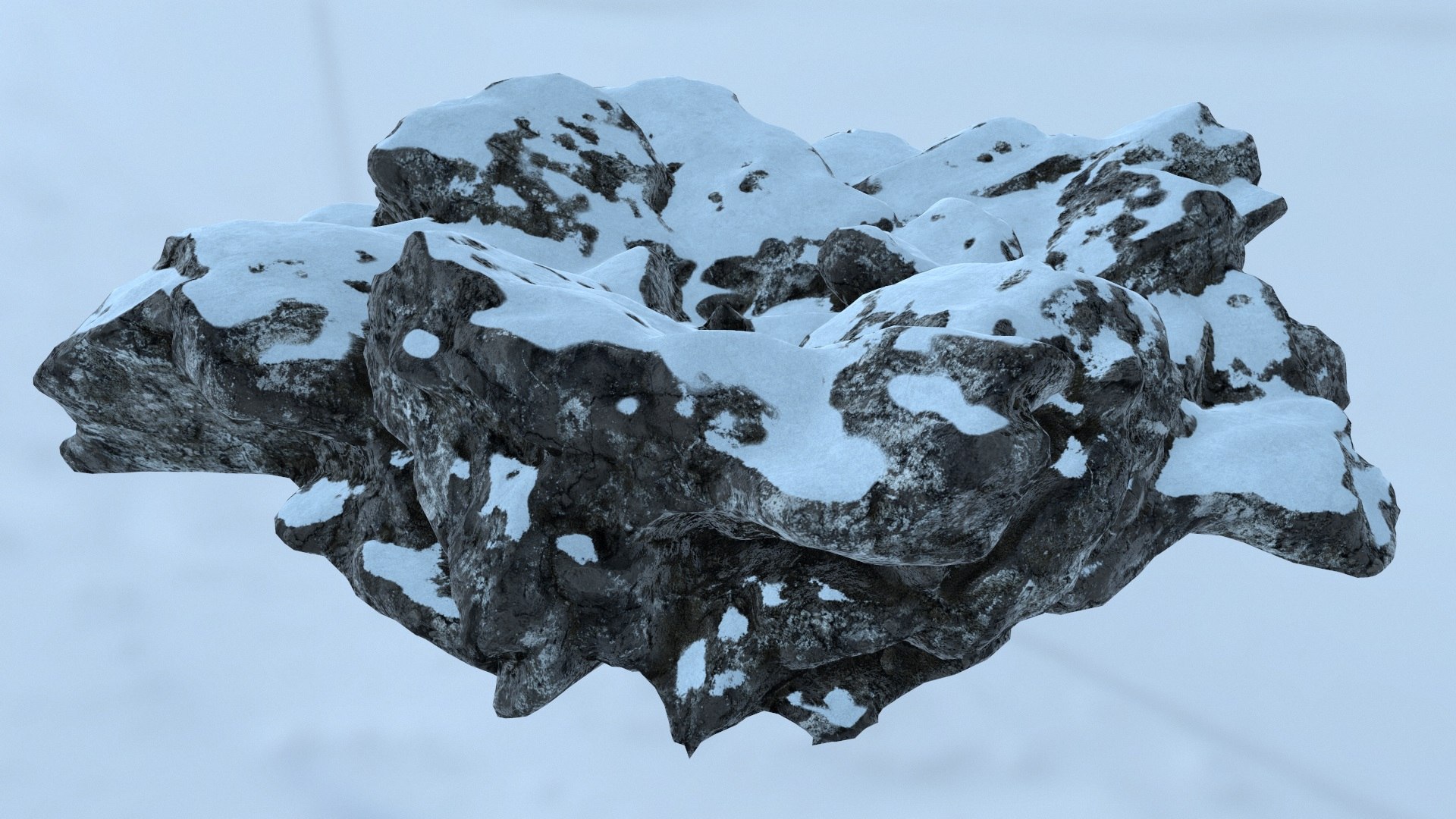 Rock Snow 3D - TurboSquid 1167459