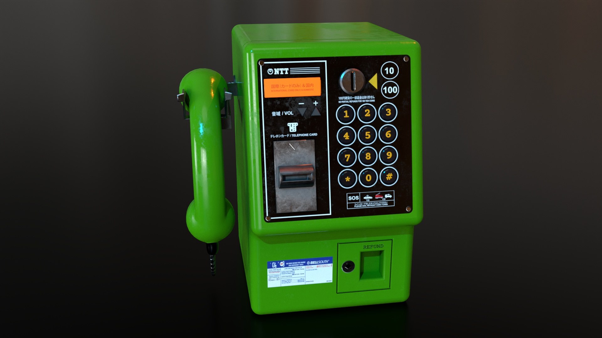 3D Japanese Payphone - TurboSquid 2097083