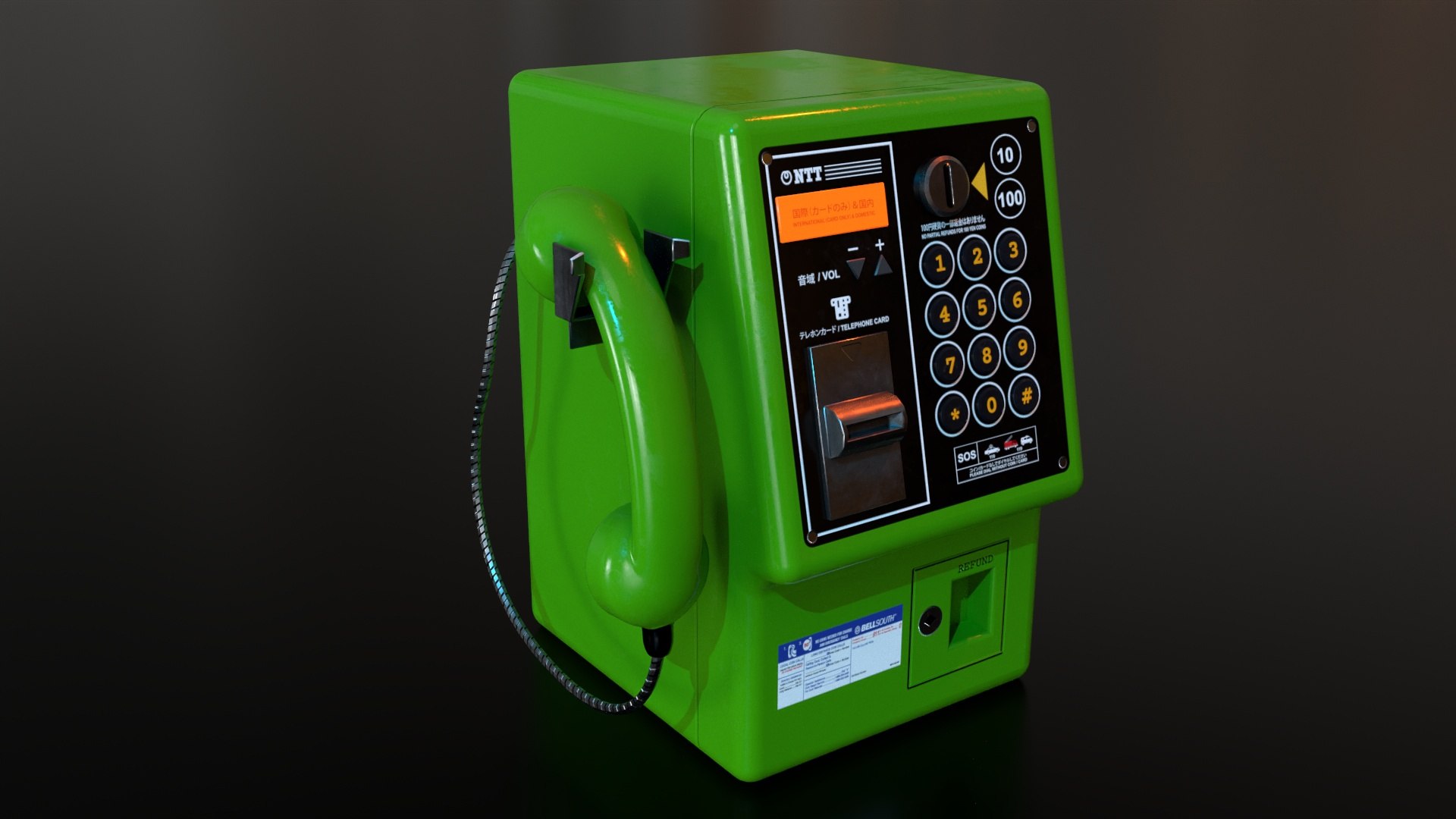 3D Japanese Payphone - TurboSquid 2097083