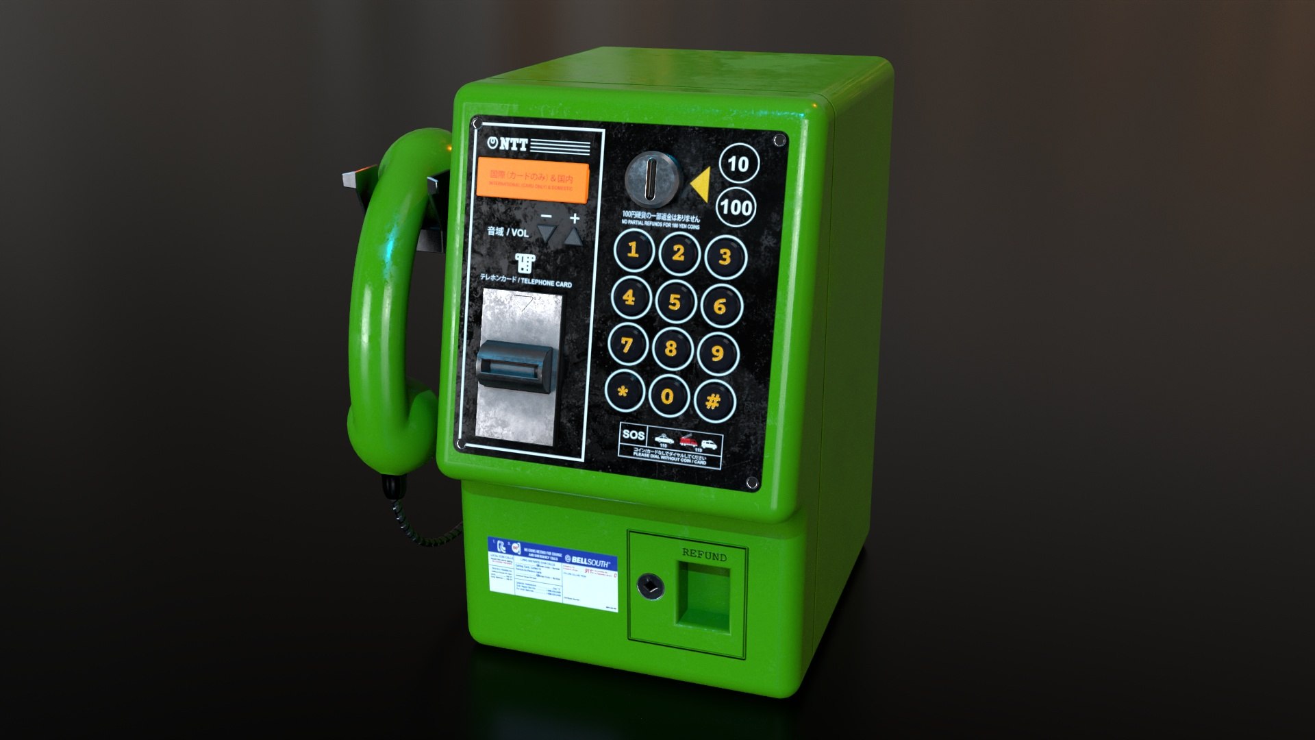 modèle 3D de Japanese Payphone - TurboSquid 2097083