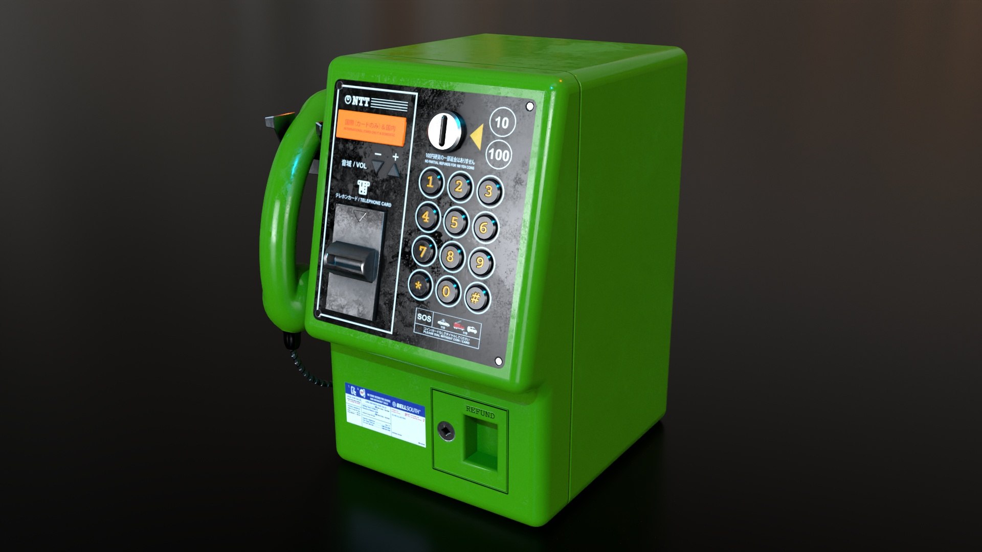 3D Japanese Payphone - TurboSquid 2097083