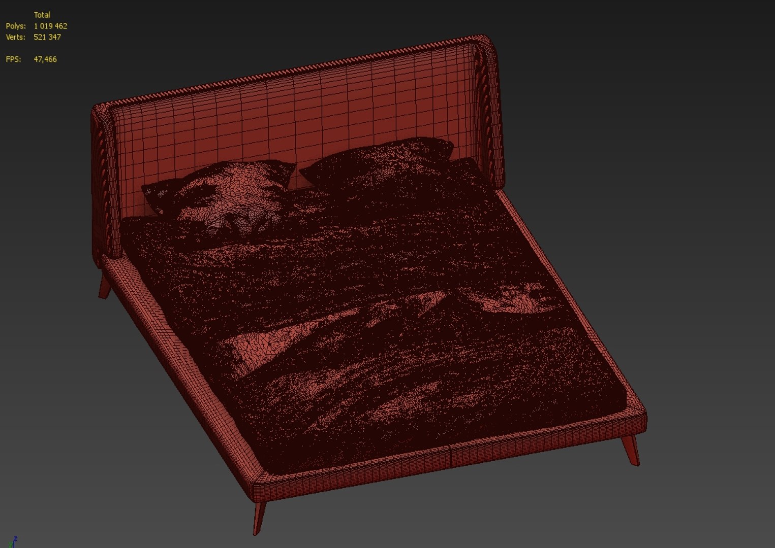 3D bed cocon model - TurboSquid 1648788