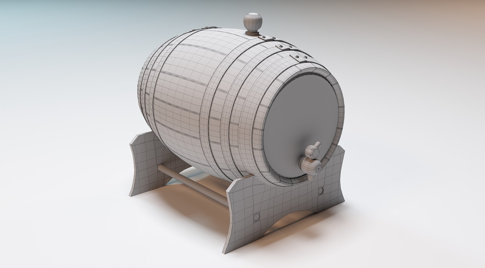 3D Whiskey Barrel Model - TurboSquid 2030301