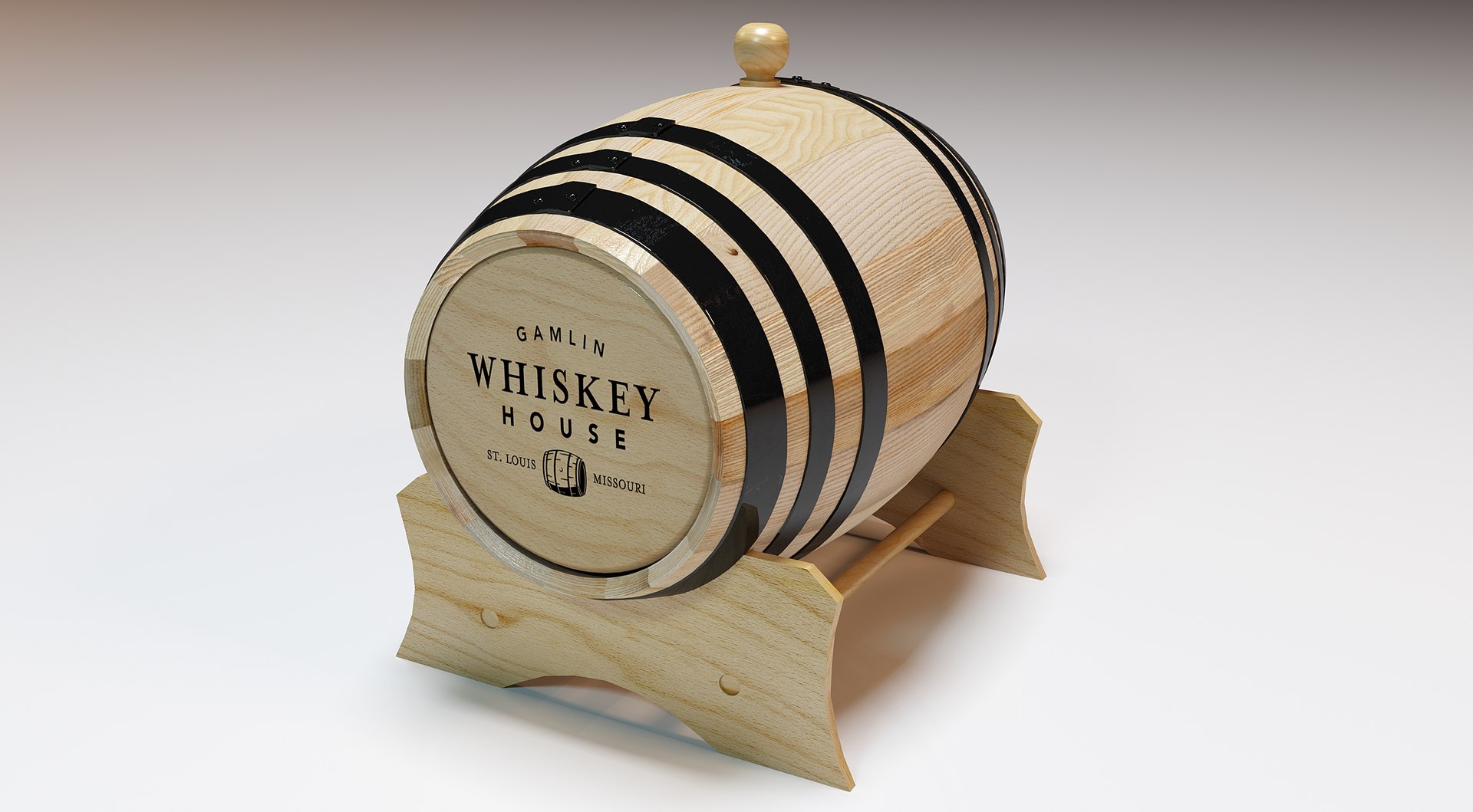 3D Whiskey Barrel Model - TurboSquid 2030301