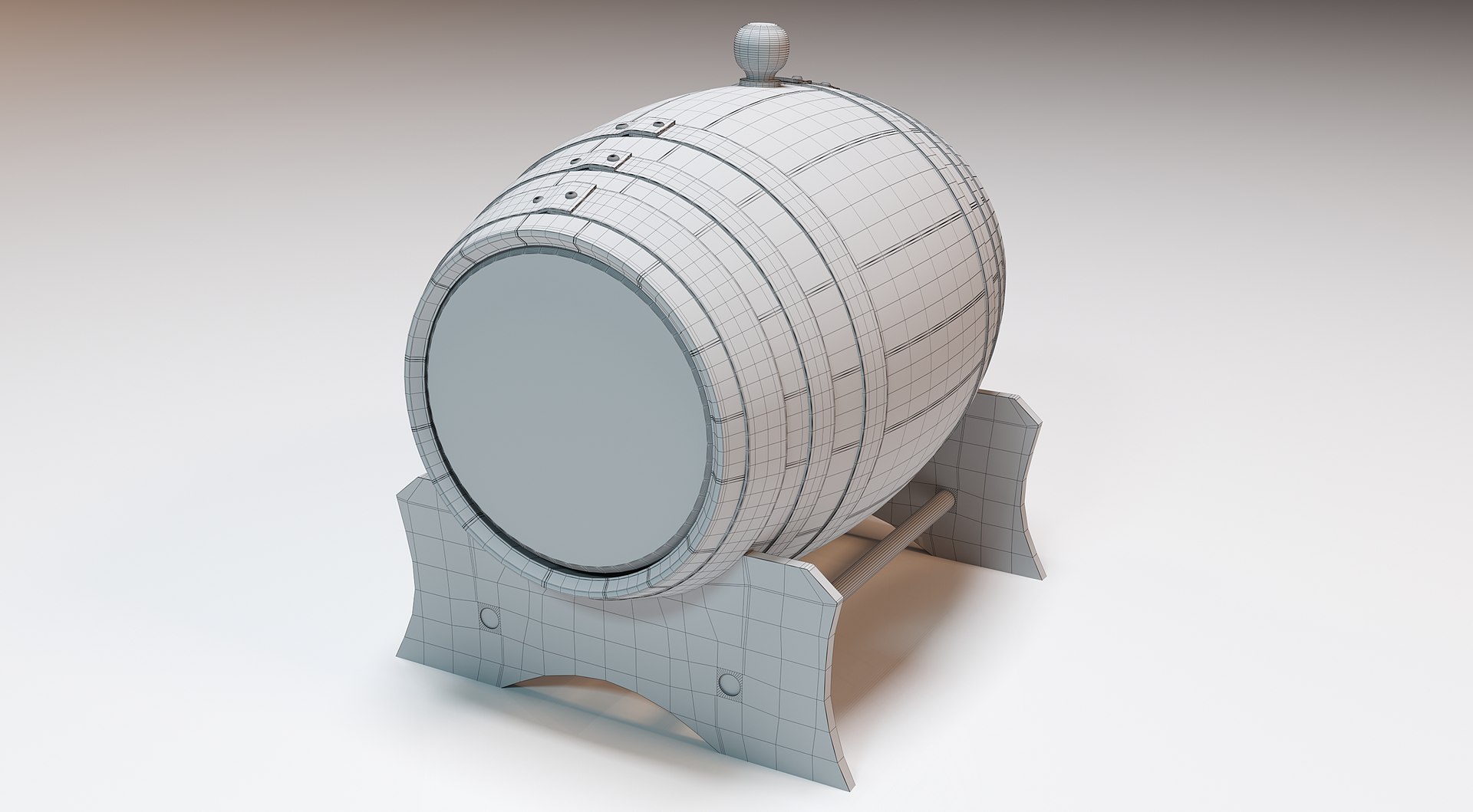 3D Whiskey Barrel Model - TurboSquid 2030301
