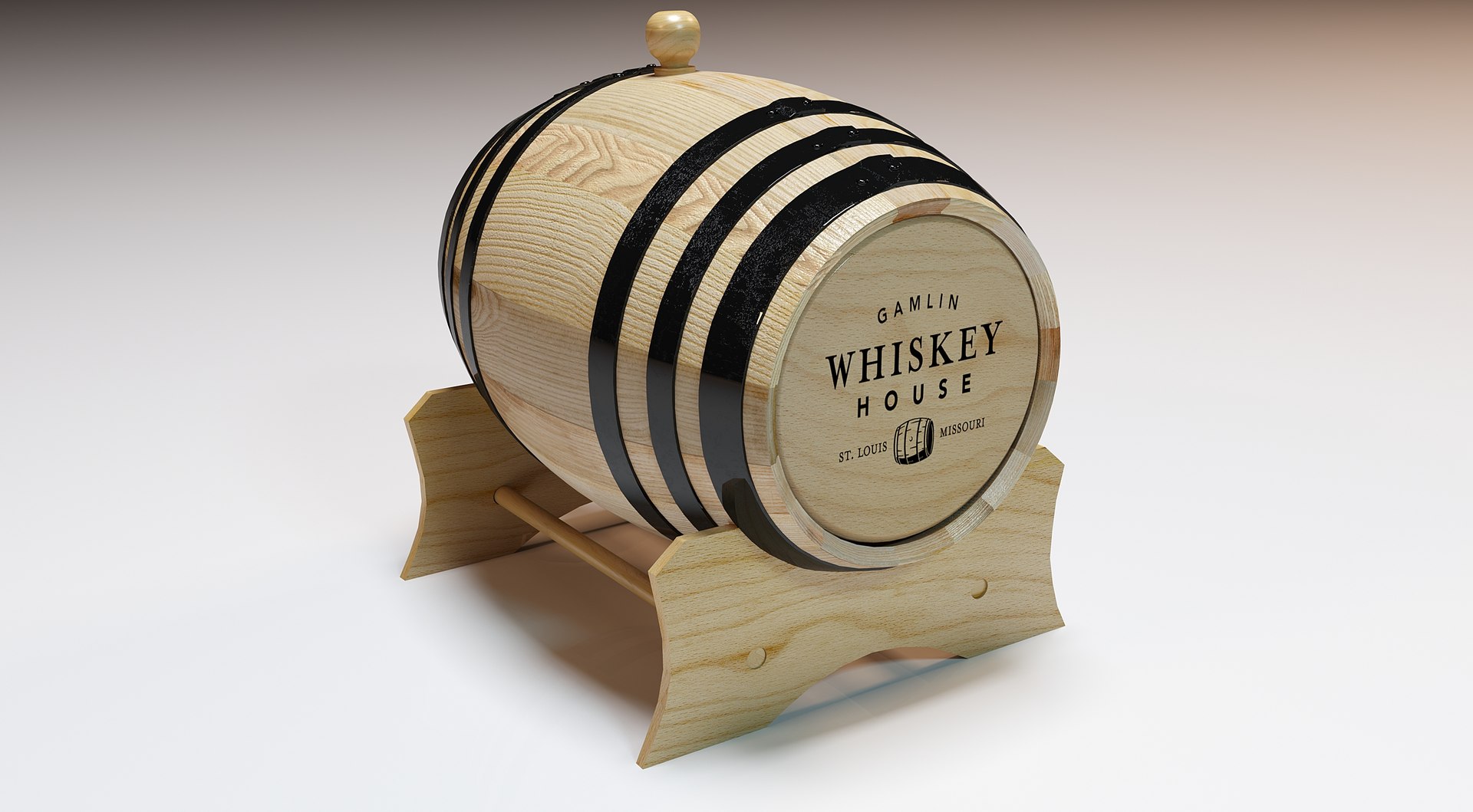 3D Whiskey Barrel Model - TurboSquid 2030301