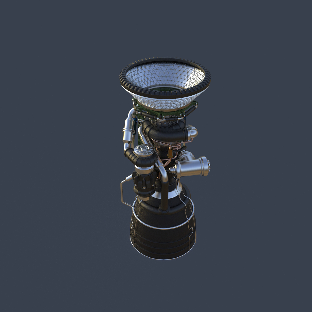 Rocket Engine Model - TurboSquid 2332881