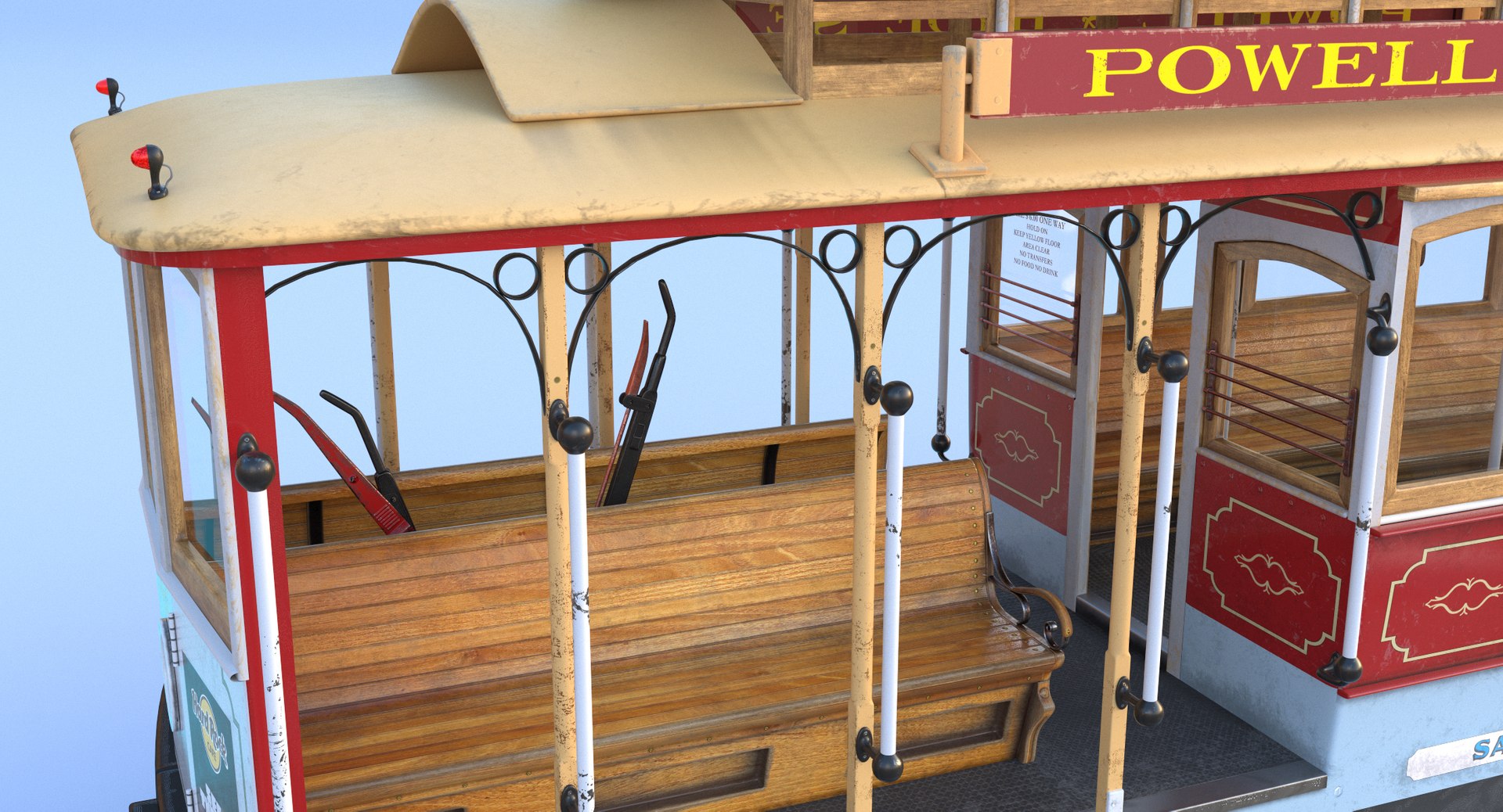 3D San Francisco Cable Car Model - TurboSquid 1427632