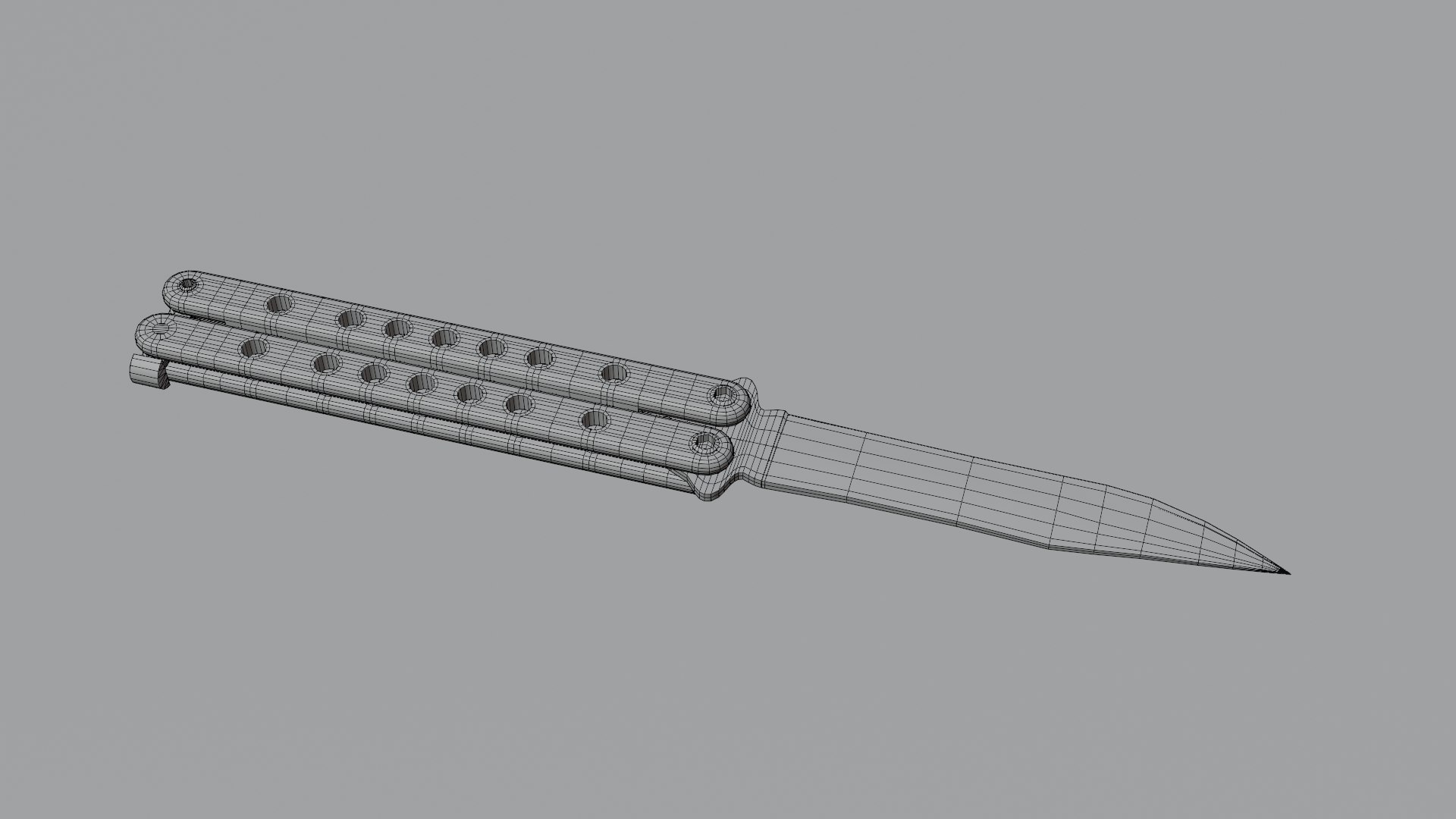 3D Butterfly Knife - TurboSquid 2120709
