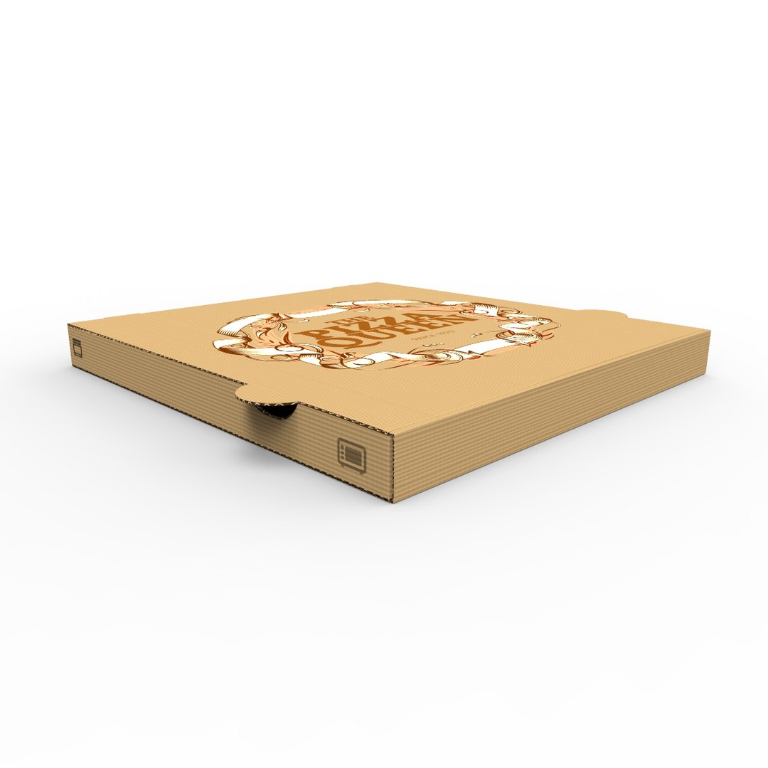 Pizza Box 3d Model