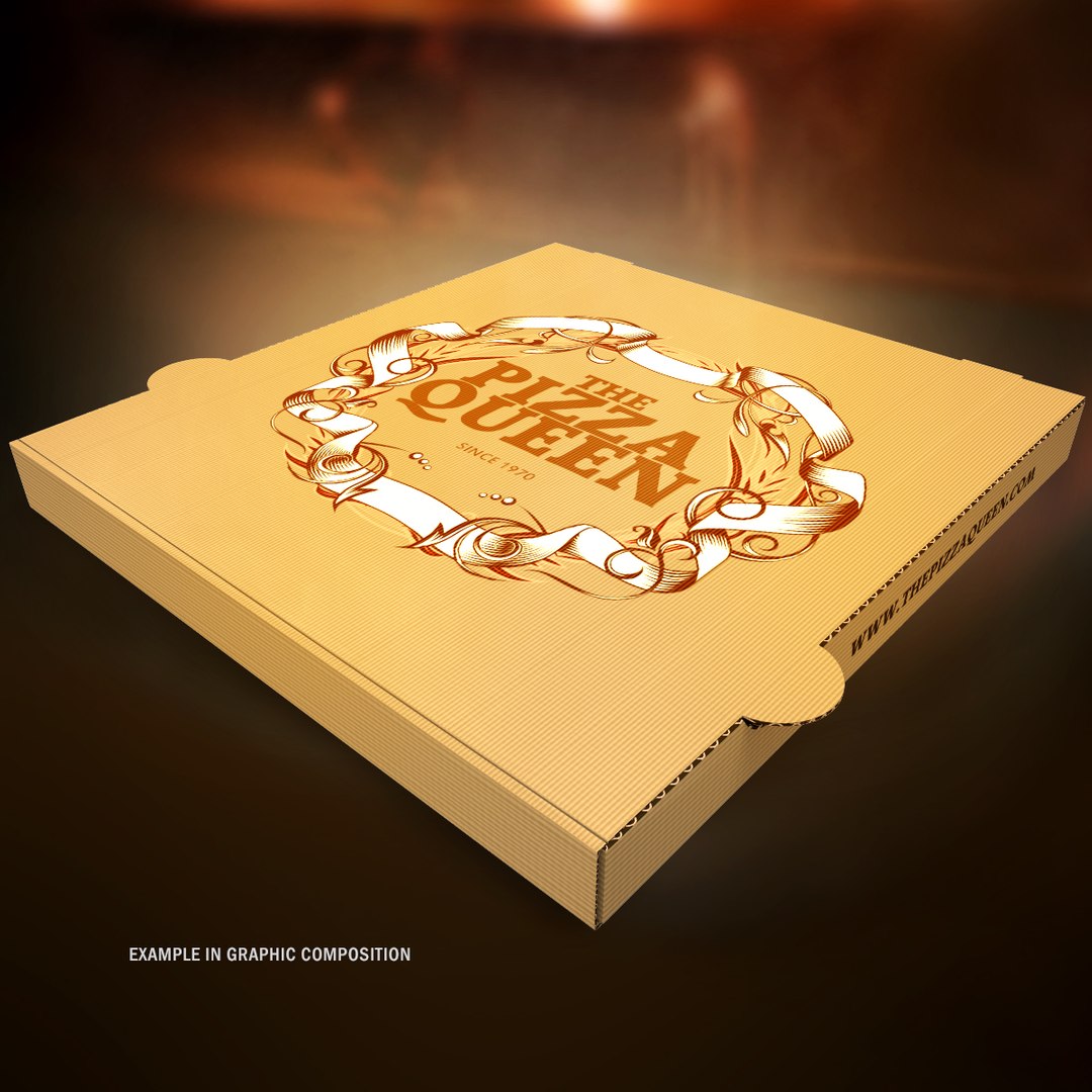 Pizza Box 3d Model