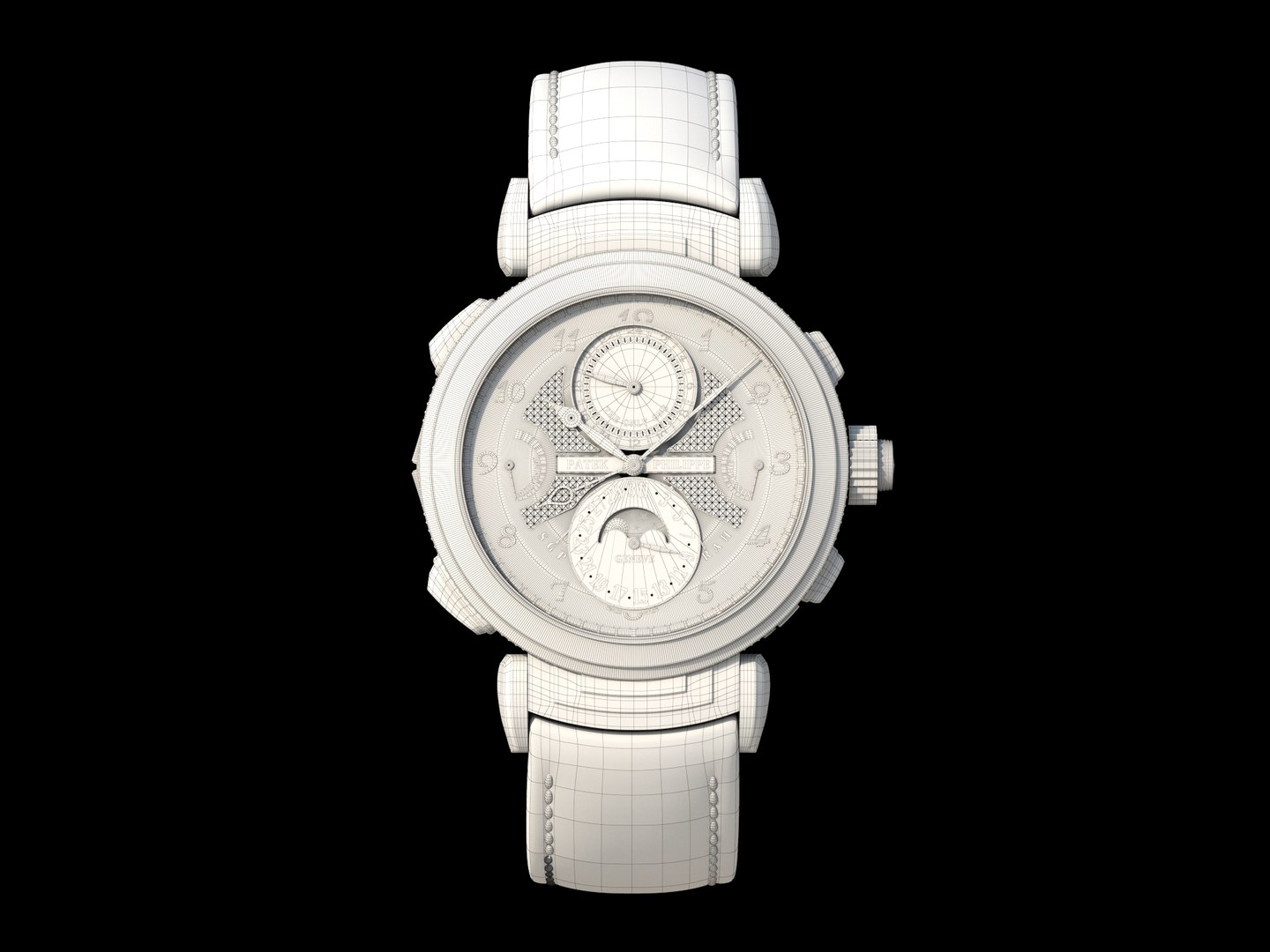 Patek Philippe Grandmaster Chime 6300A-010 3D - TurboSquid 2069455