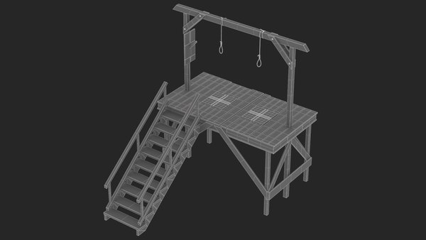 modelo 3d Wild West Hanging Gallows - TurboSquid 2087501