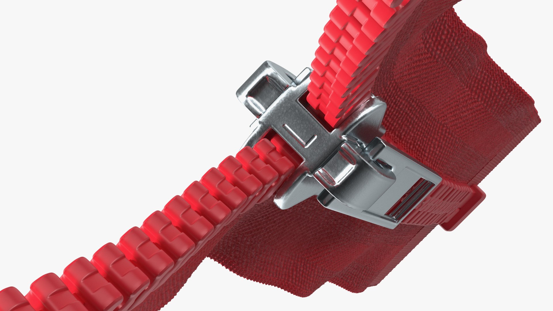 Two Sided Plastic Zipper Opened Red model - TurboSquid 1793882