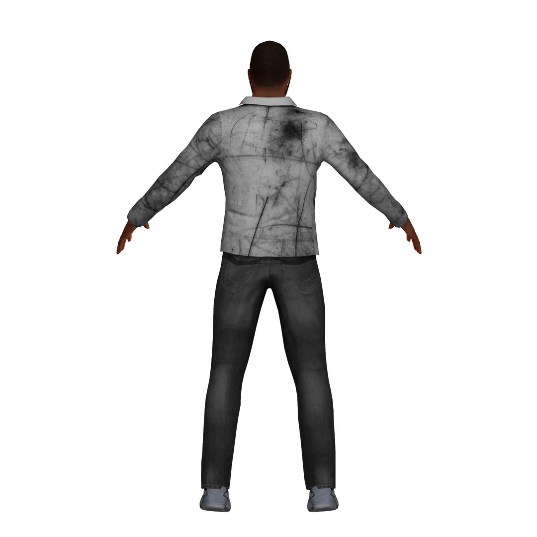 3D Adult Black Man Beard Model - TurboSquid 1618250