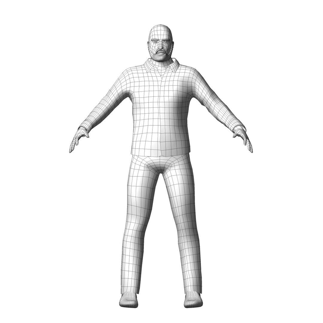 3D Adult Black Man Beard Model - TurboSquid 1618250