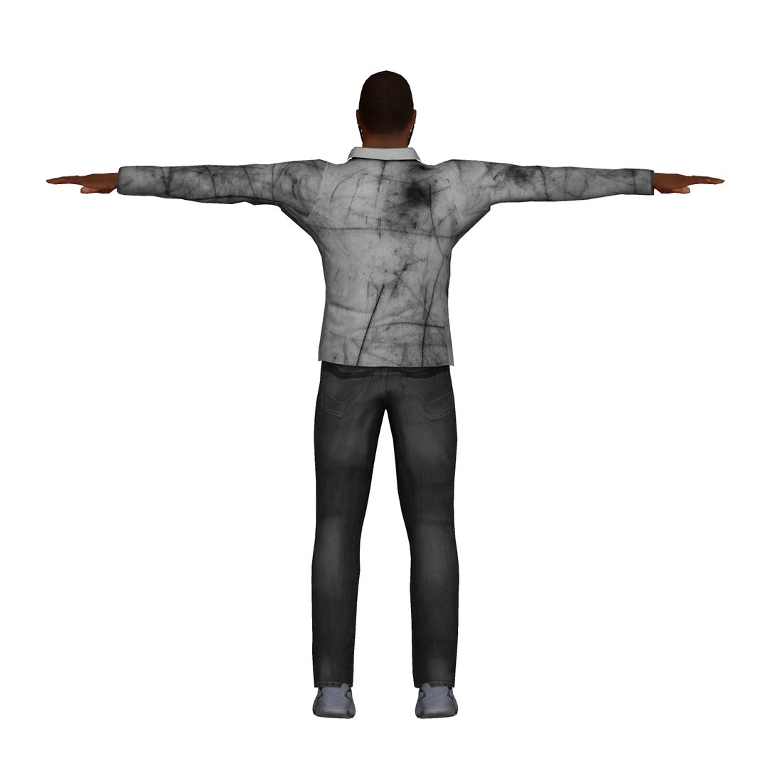 3D Adult Black Man Beard Model - TurboSquid 1618250
