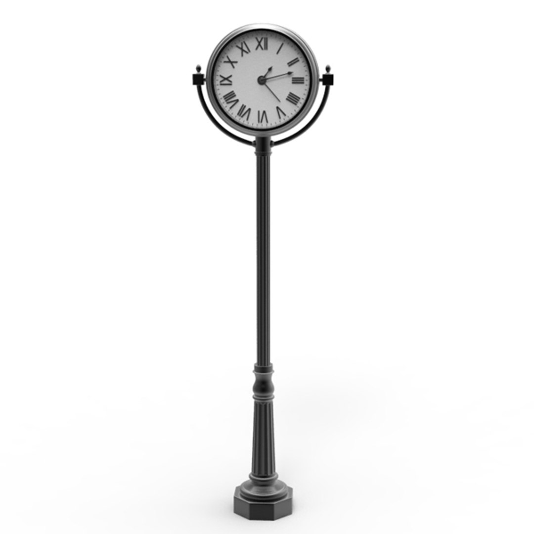 o clock downtown 3d model