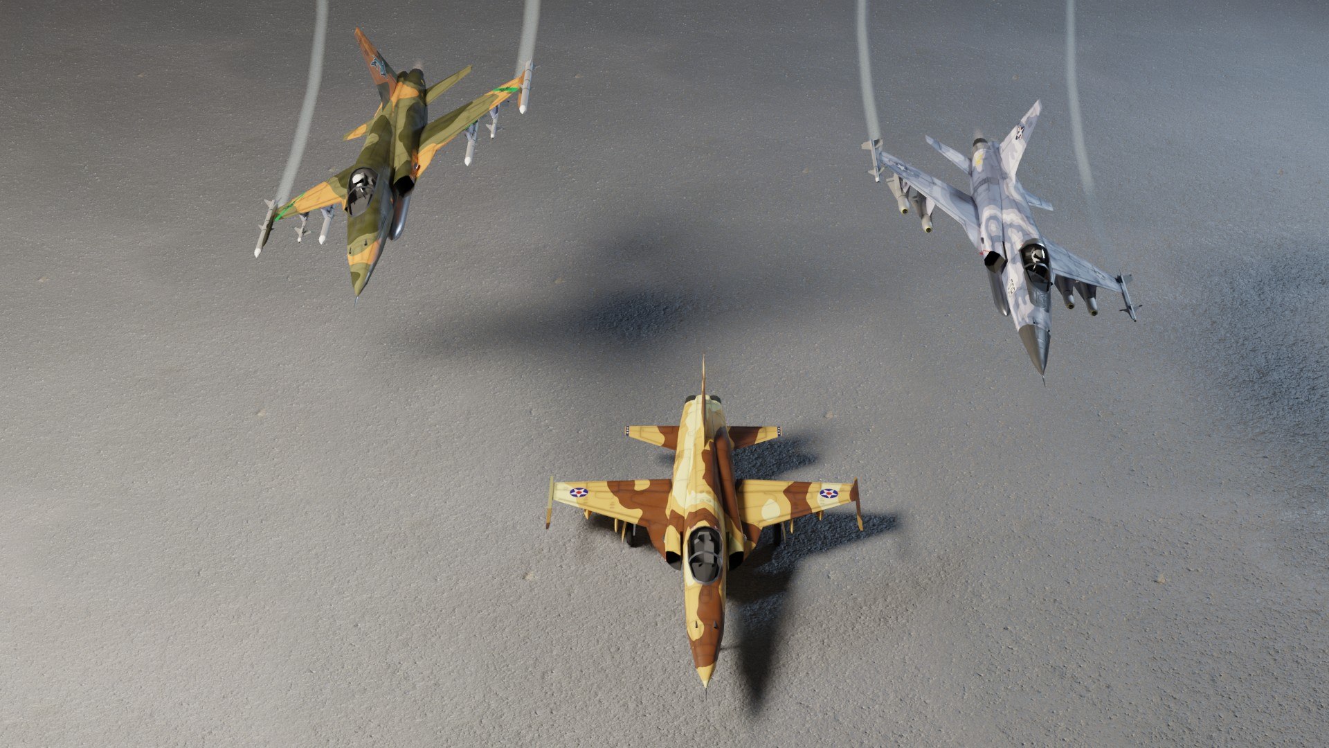 Northrop F-5 Tiger Lowpoly Jet Fighter 3D Model - TurboSquid 1901929