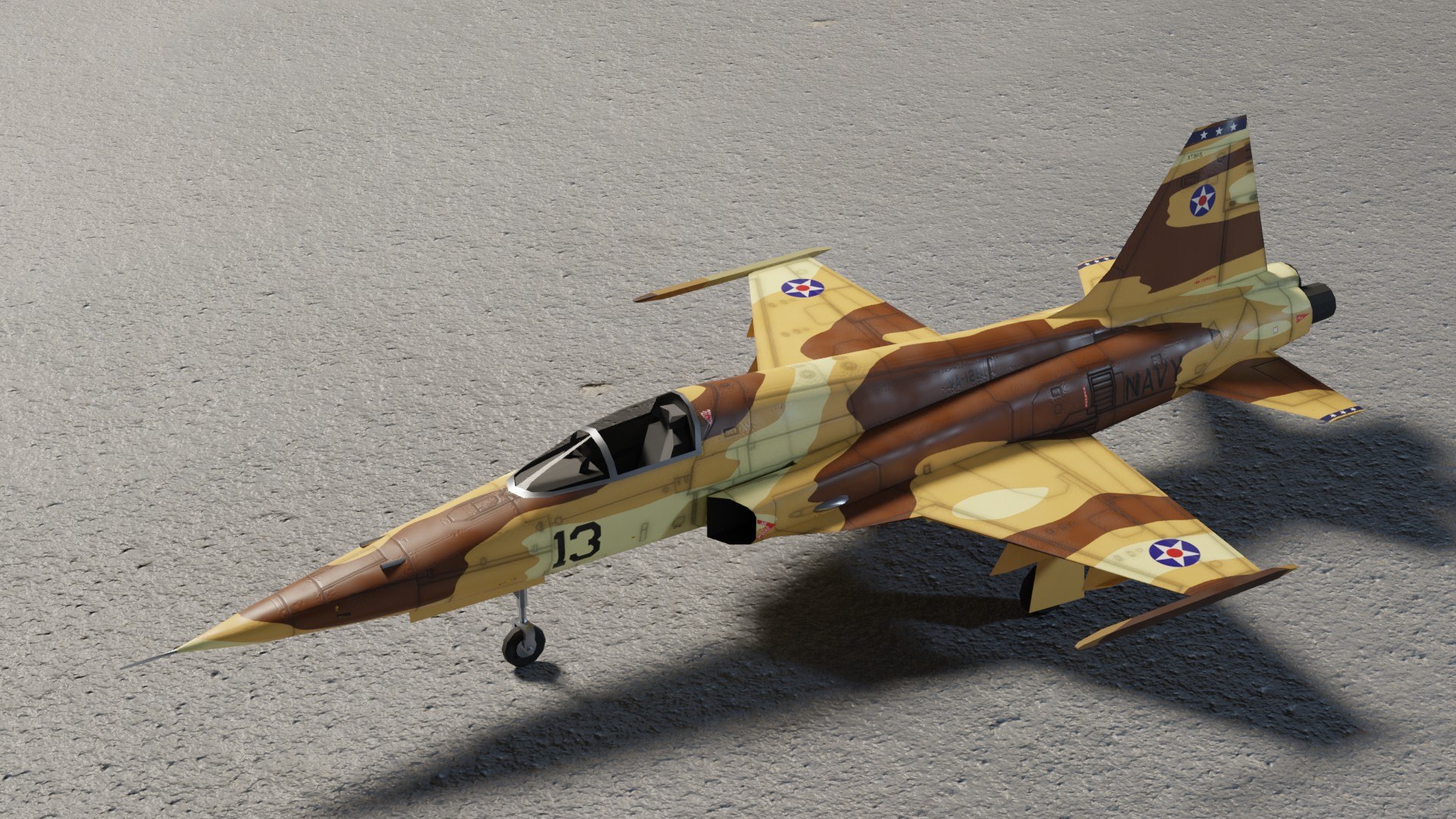 Northrop F-5 Tiger Lowpoly Jet Fighter 3D Model - TurboSquid 1901929