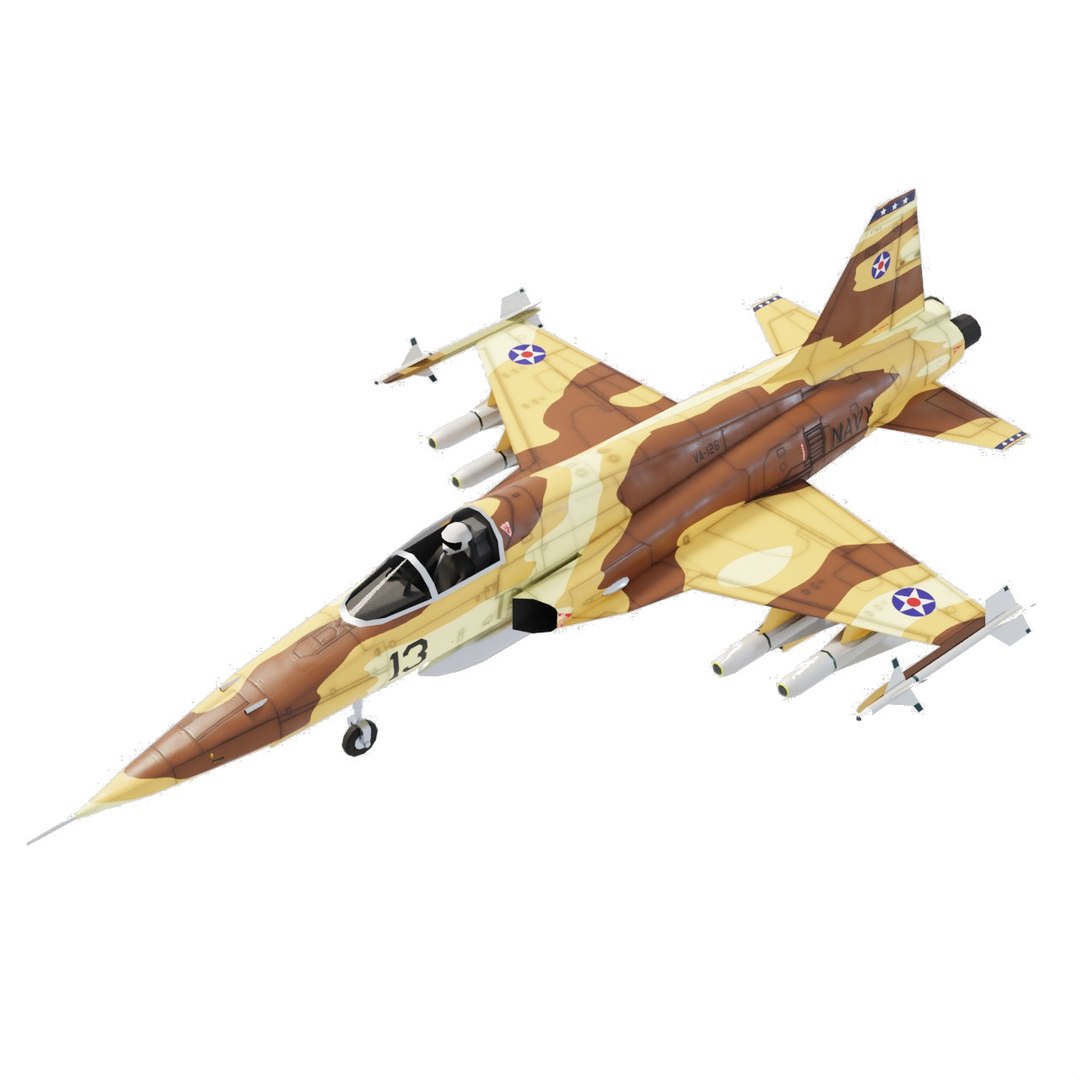 Northrop F-5 Tiger Lowpoly Jet Fighter 3D Model - TurboSquid 1901929