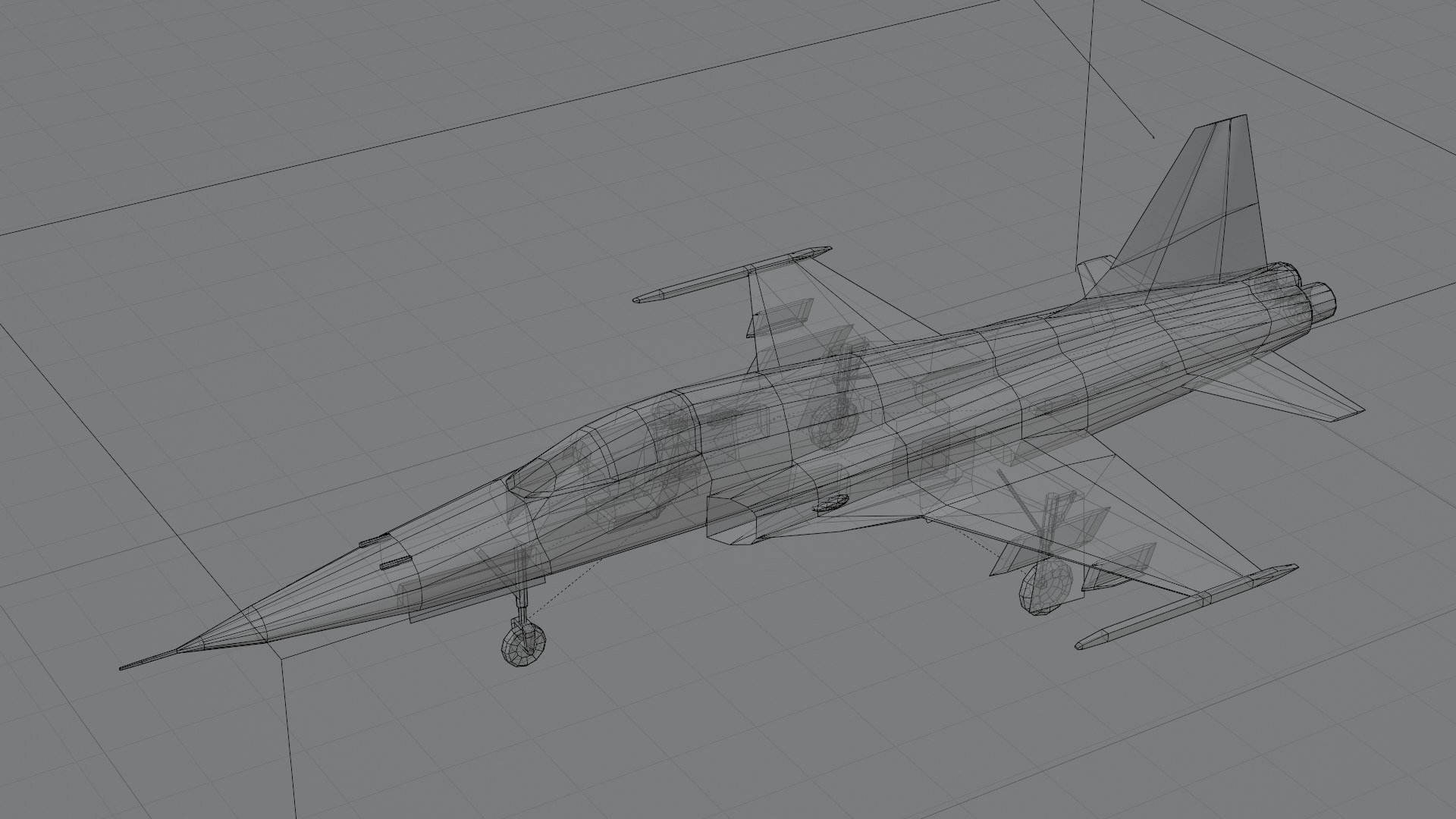 Northrop F-5 Tiger Lowpoly Jet Fighter 3D Model - TurboSquid 1901929