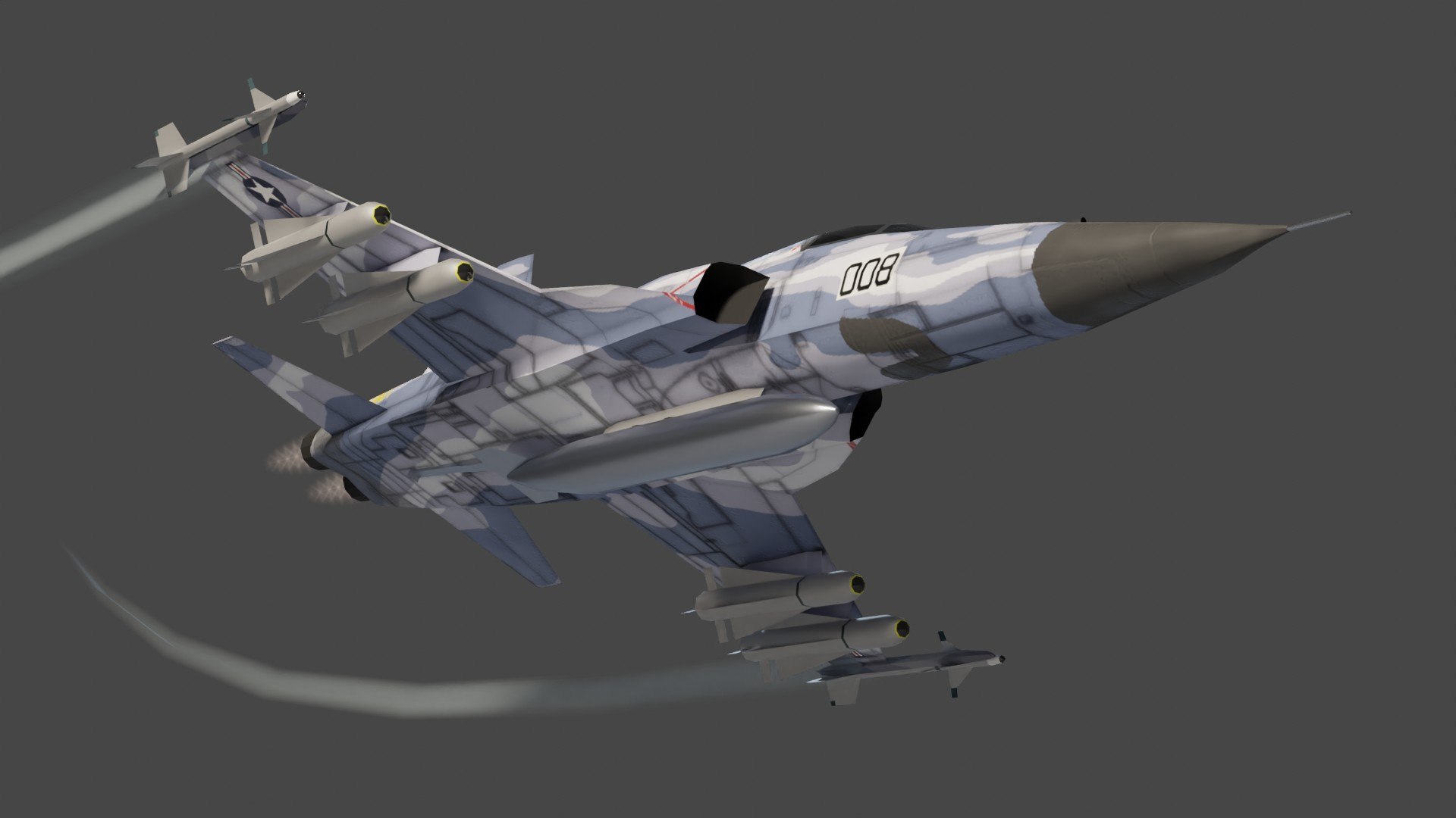 Northrop F-5 Tiger Lowpoly Jet Fighter 3D Model - TurboSquid 1901929