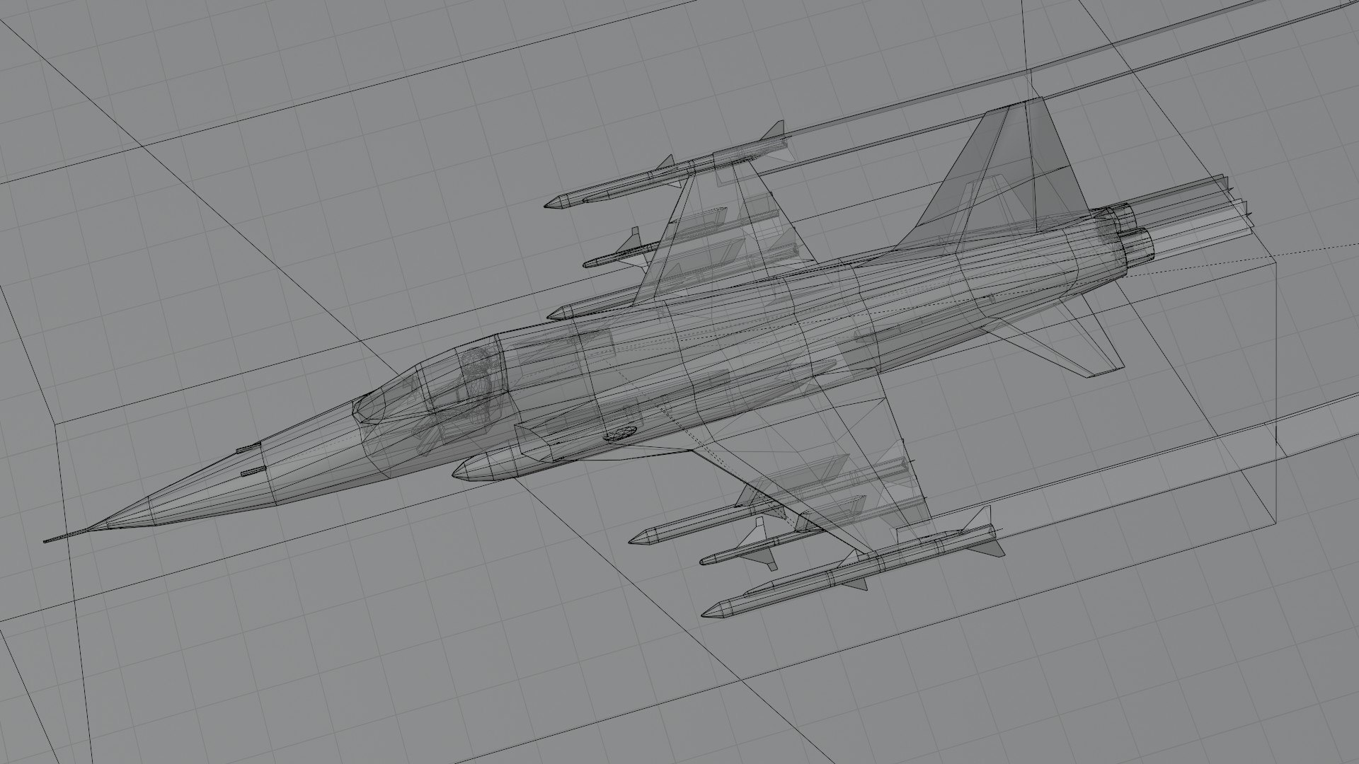 Northrop F-5 Tiger Lowpoly Jet Fighter 3D Model - TurboSquid 1901929