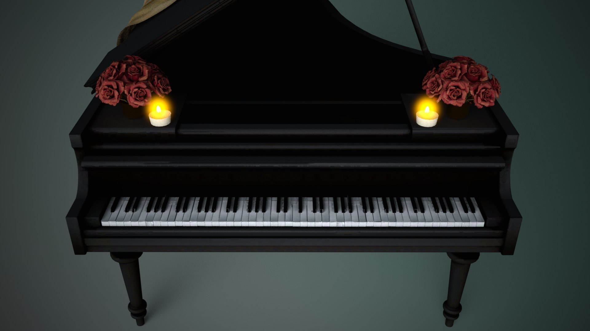 3D Romantic Piano model - TurboSquid 2022647