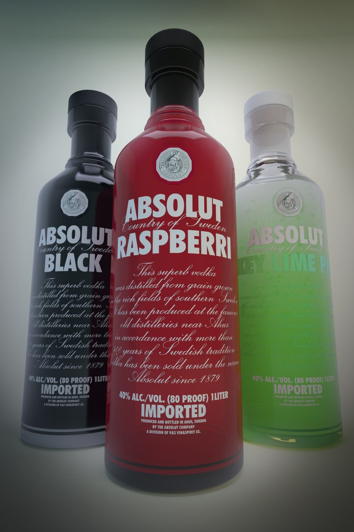 Max Absolut Vodka Bottles