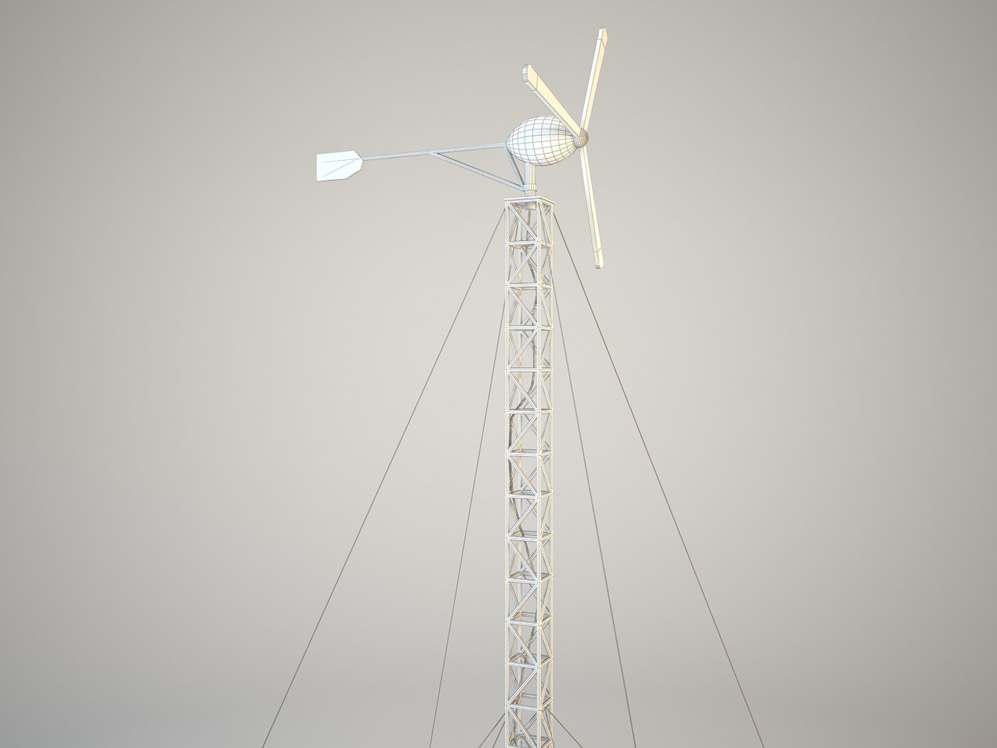 3dsmax Wind Turbine Vane