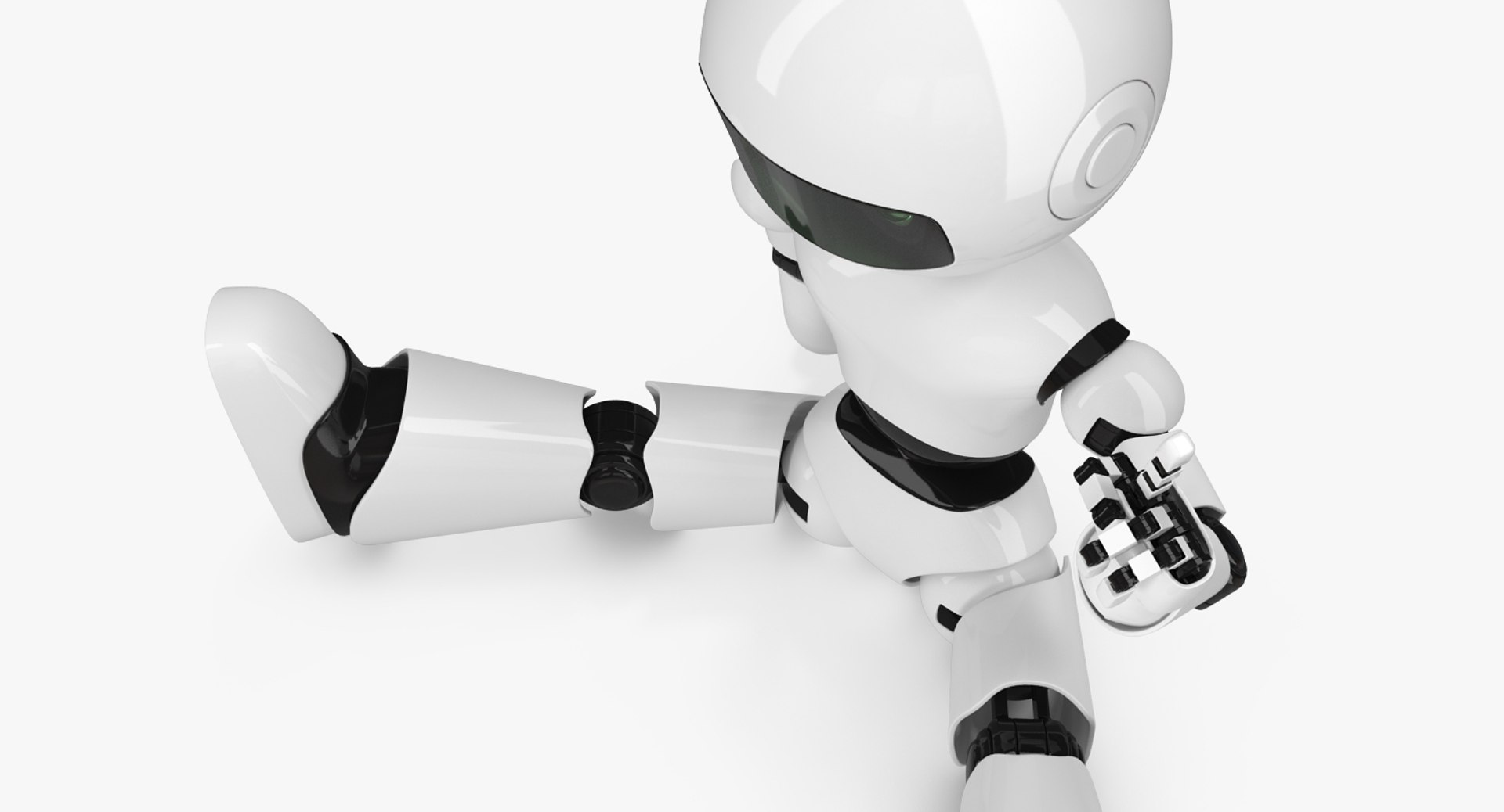 Small robot toy sitting 3D model - TurboSquid 1159559