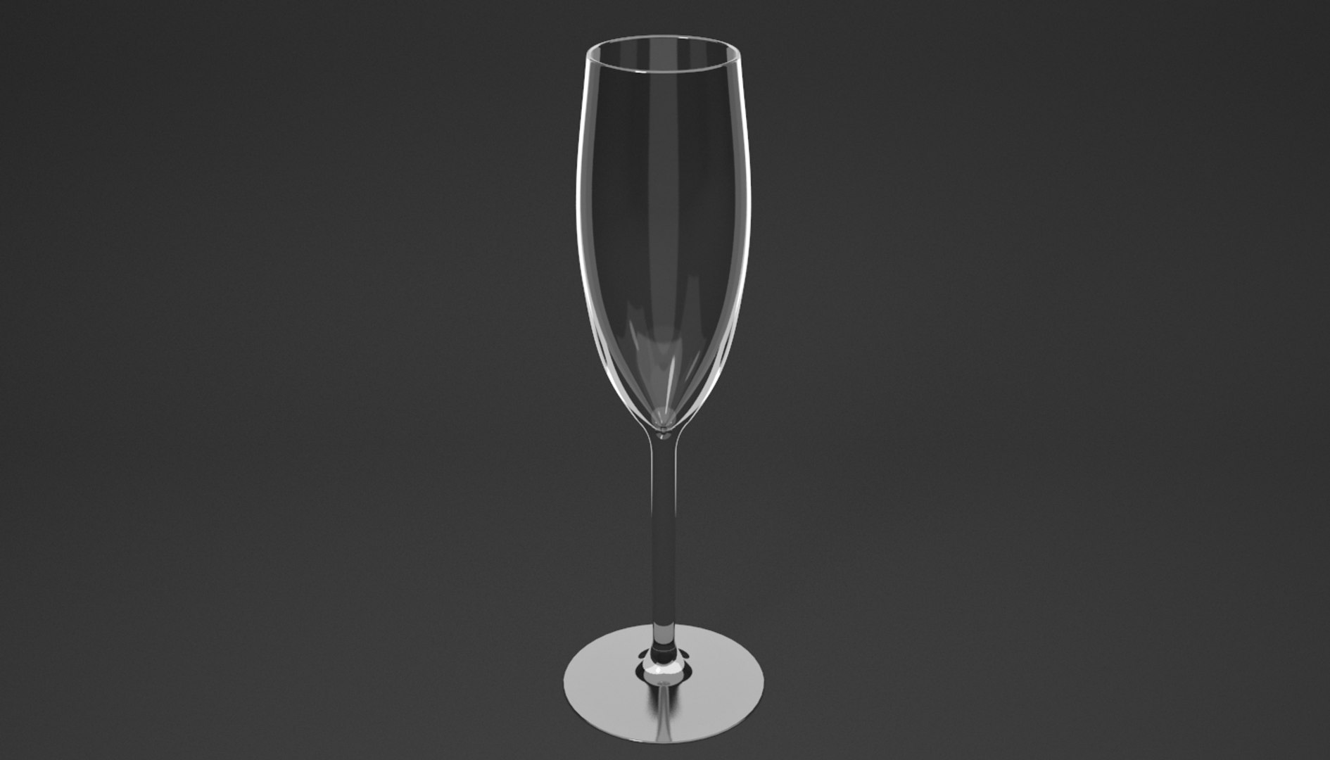 3D Champagne Glass Model - TurboSquid 1309835