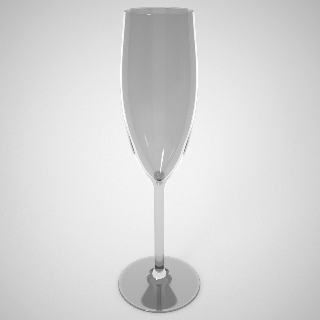 3D Champagne Glass Model - TurboSquid 1309835