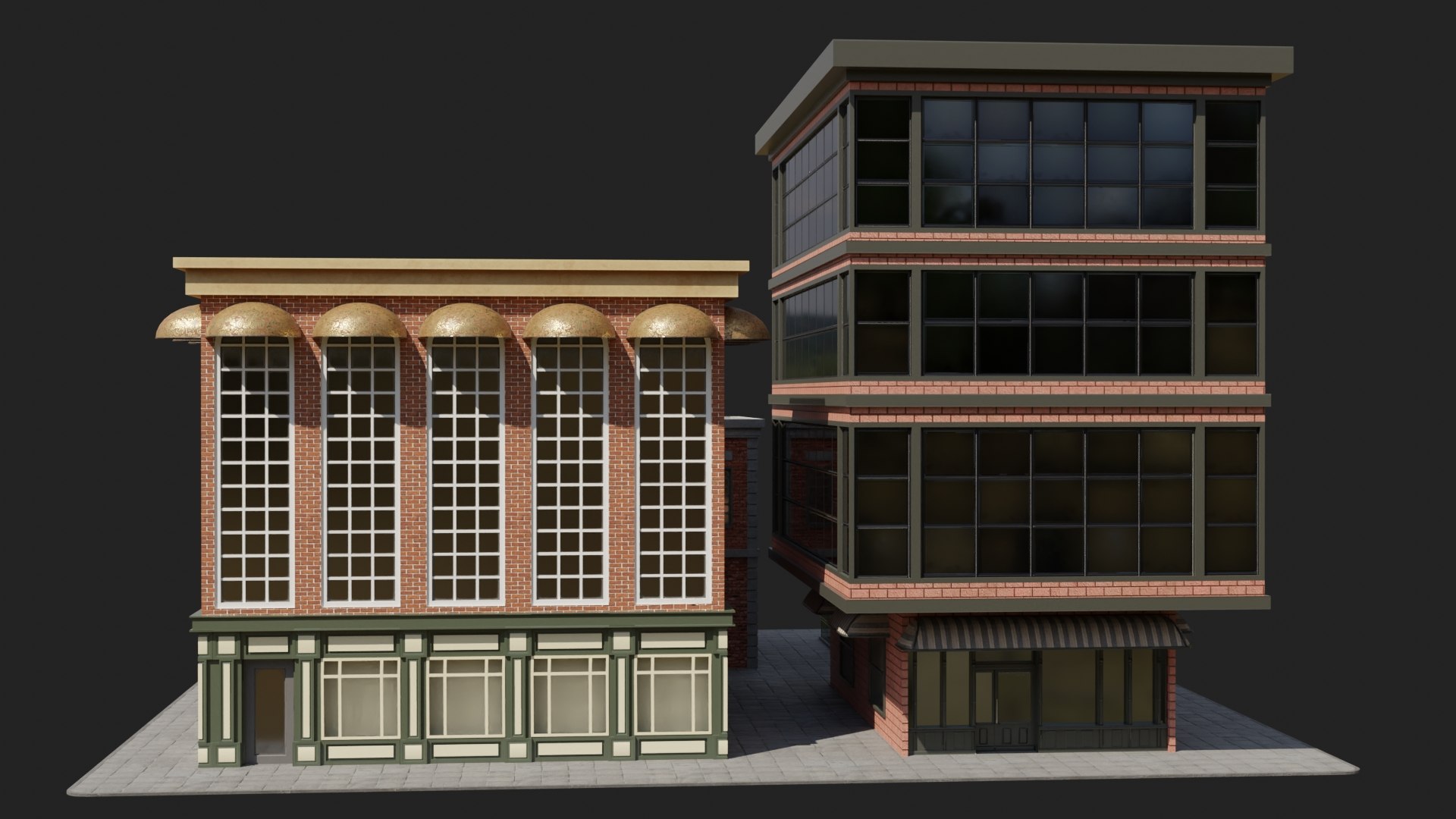 City Block 01 Model - TurboSquid 1901272