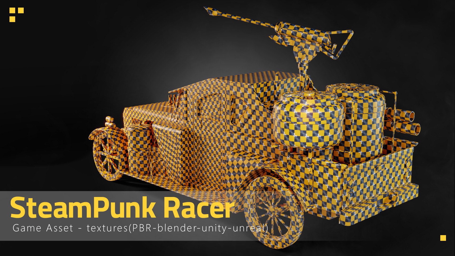 3D SteamPunk Racer Model - TurboSquid 2171583