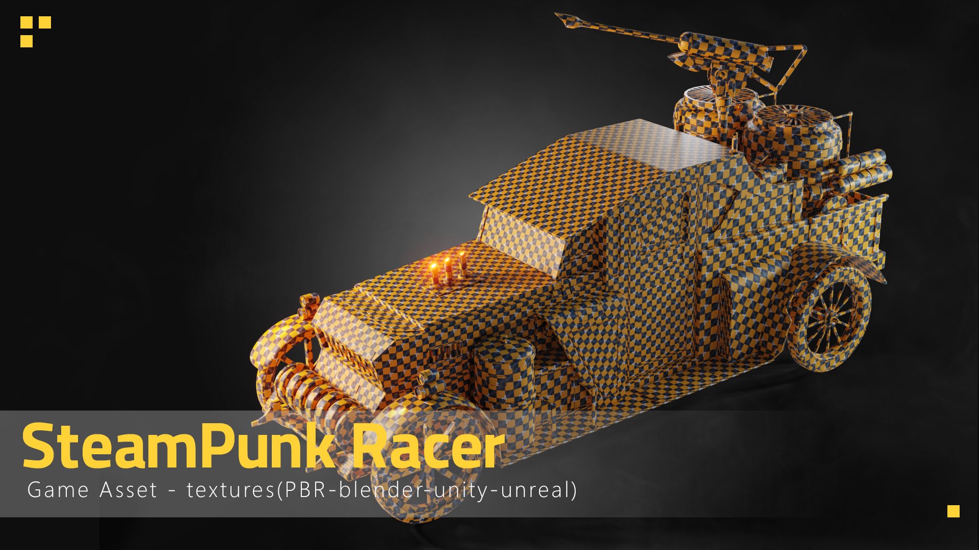 3D SteamPunk Racer Model - TurboSquid 2171583