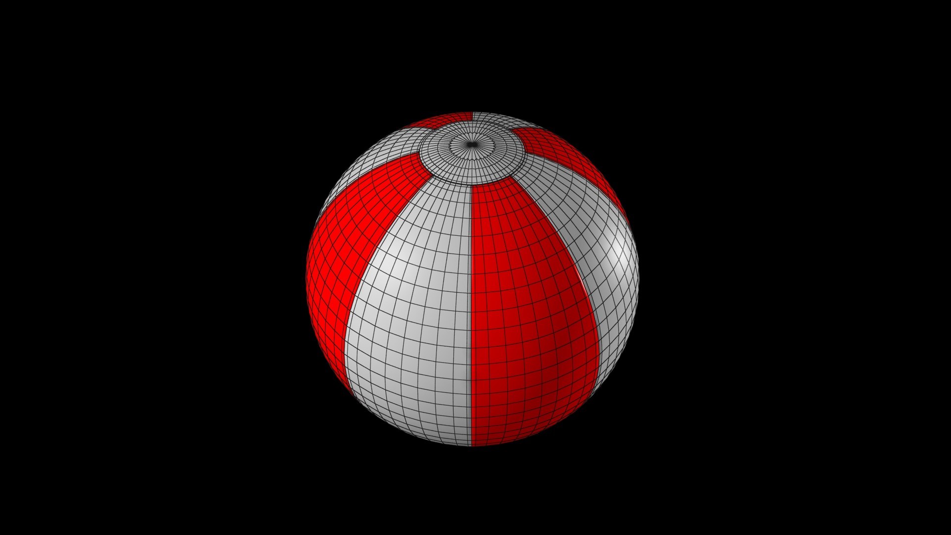 3d beach ball model
